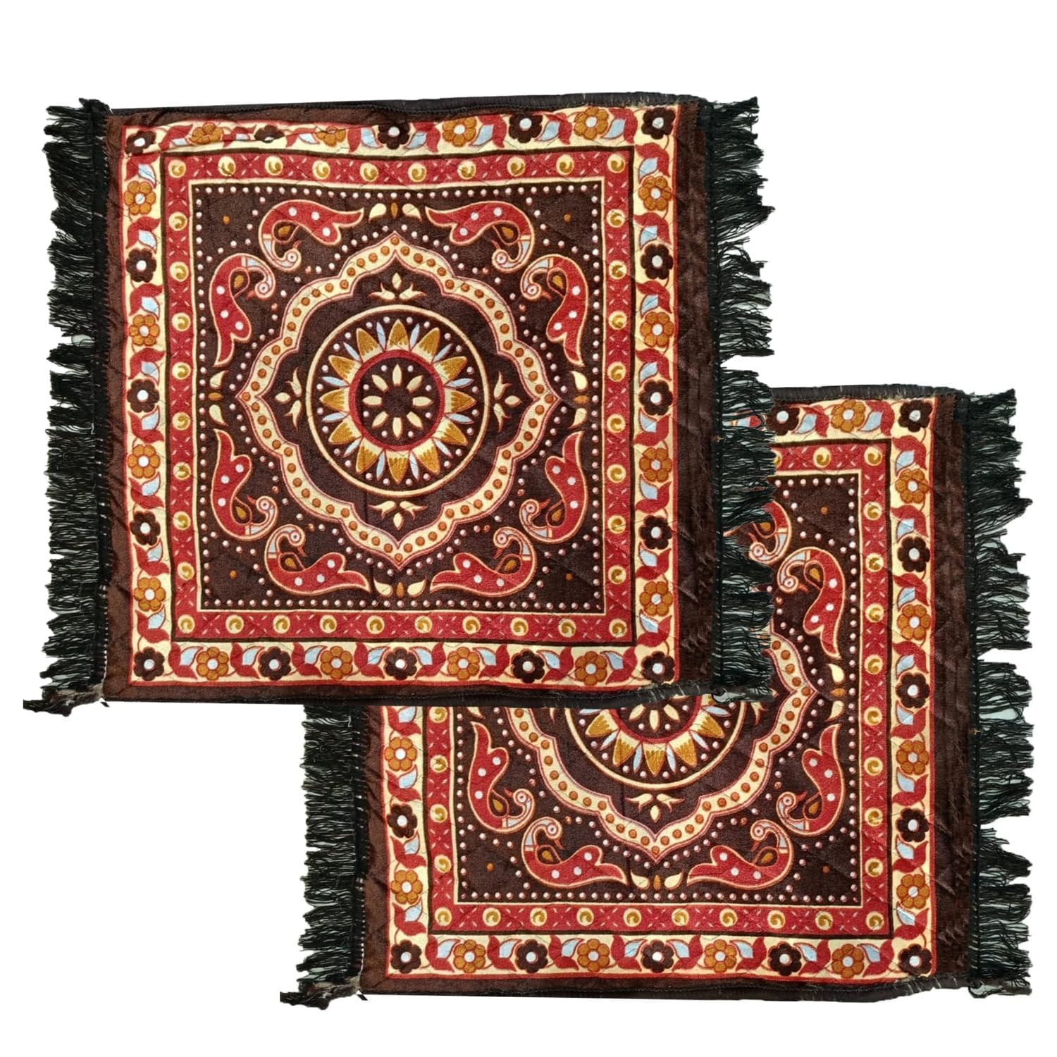 Buy ELEGANT WEAVERS Pooja Asan for Sitting | Asana for Puja for Sitting | Soft & Comfortable ...