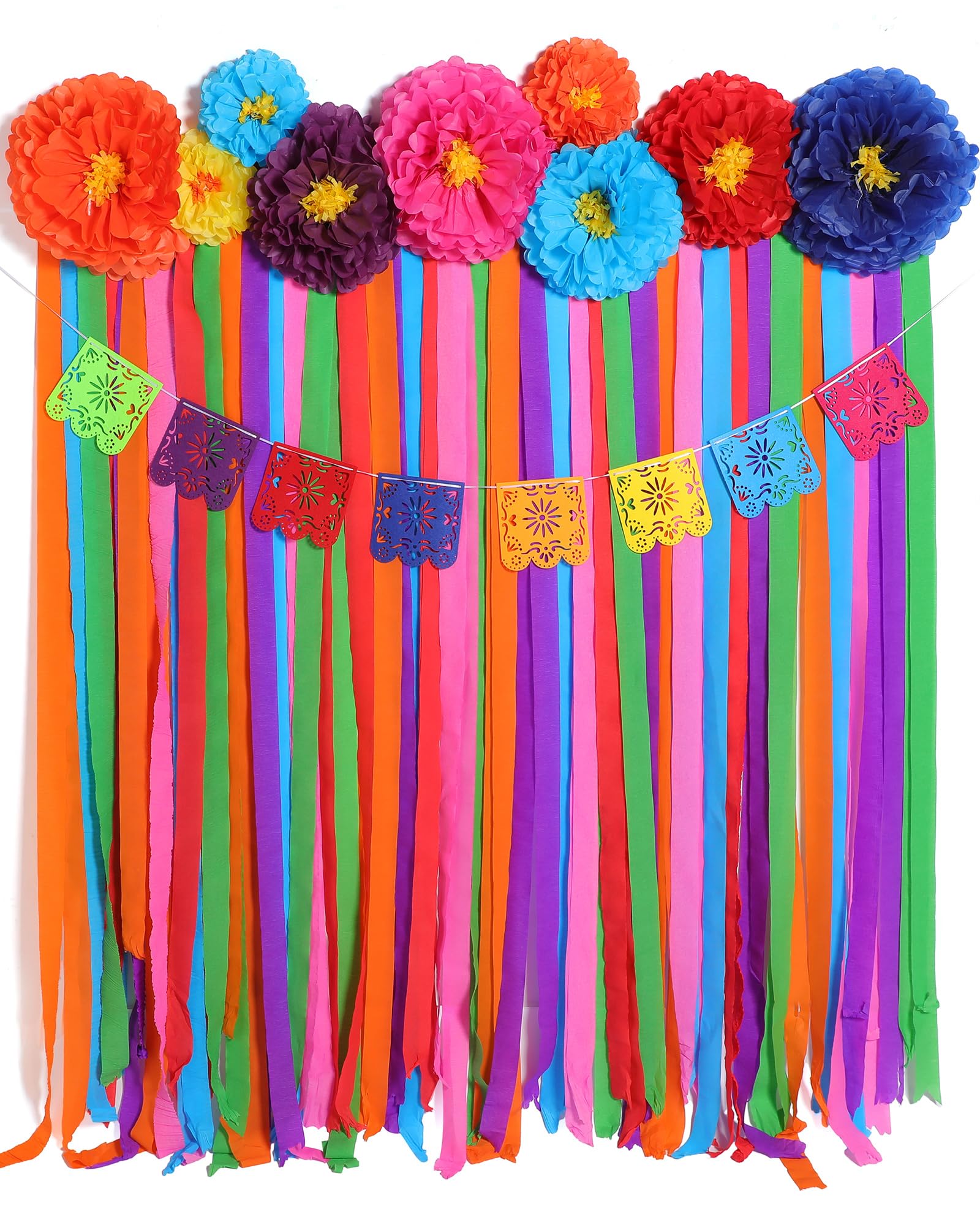 Snapklik.com : TaoBary 16 Pcs Mexican Paper Flowers Mexican Party ...