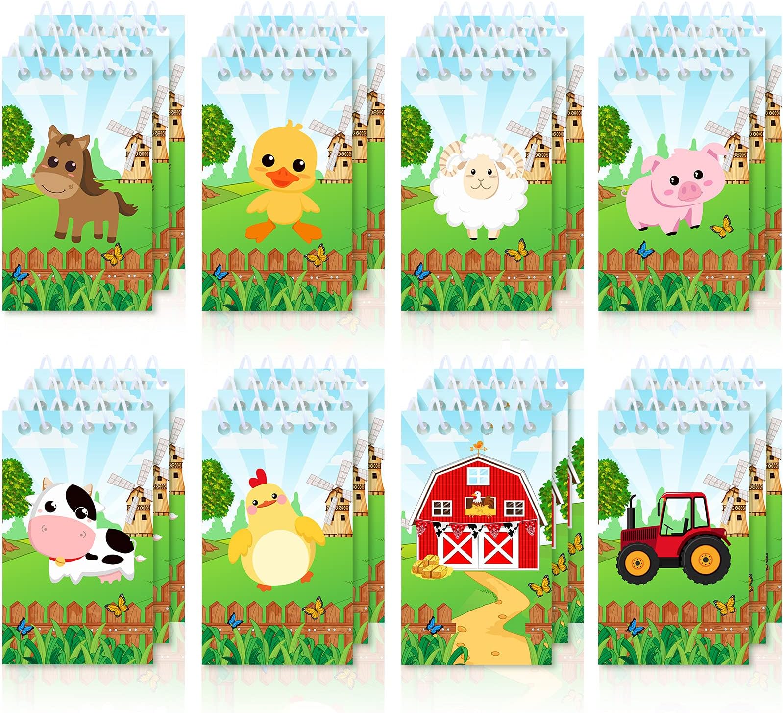 Amazon.com: Glitter Spiral Notepads (bulk pack of 2 Dozen - 24) Great ...