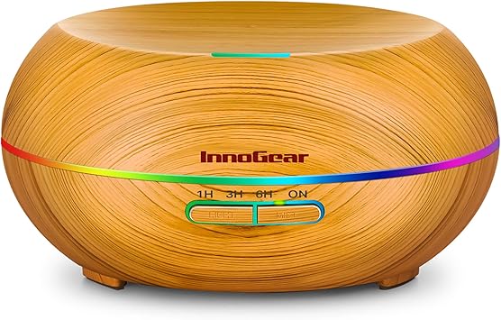 Amazon.com : InnoGear 200ml Aromatherapy Essential Oil Diffuser Wood ...