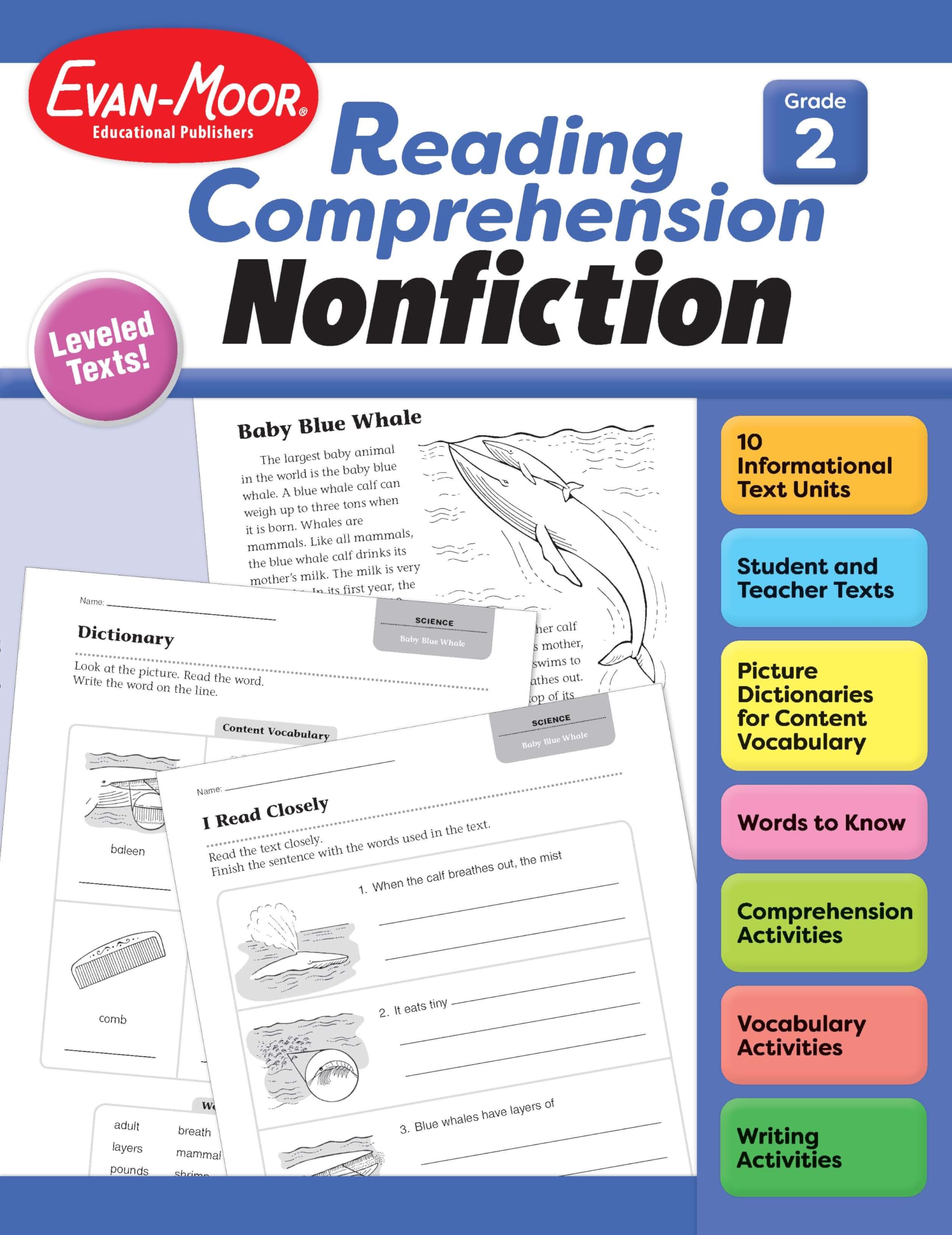 Evan-Moor Reading Comprehension: Nonfiction, Grade 2 - Homeschooling ...
