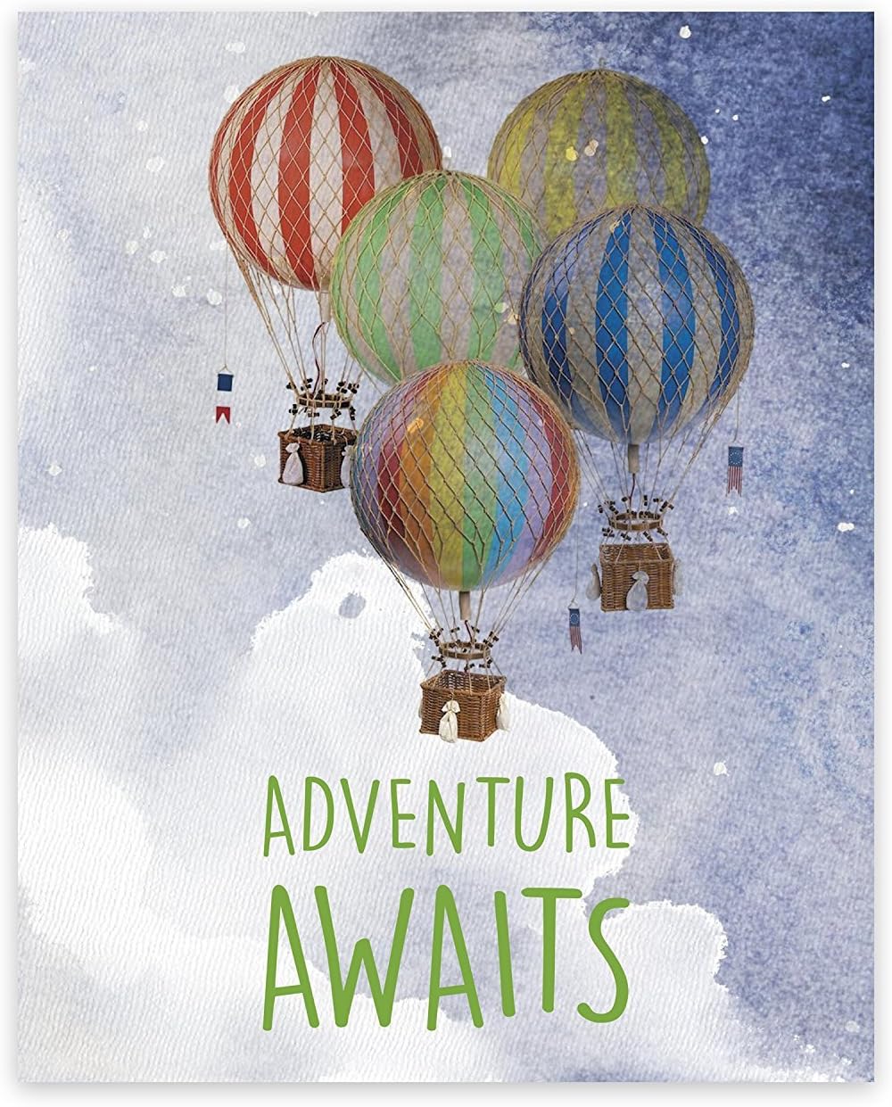 Amazon.com: Adventure Awaits Print, Wall Decor 11x14, Kid's Wall Art ...