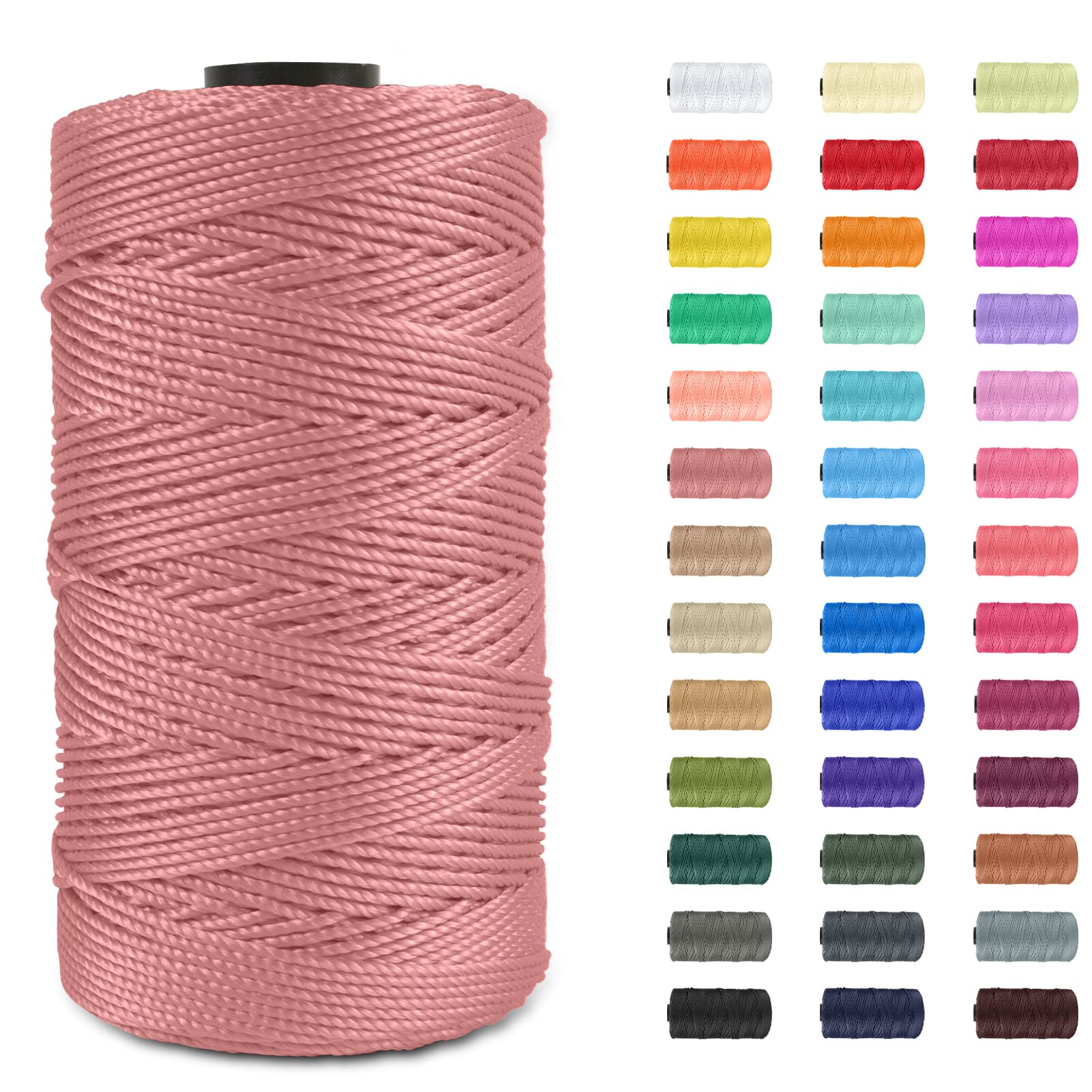Amazon.com: JeogYong Polypropylene Macrame Cord 1.5mm x 656 feet Thick ...