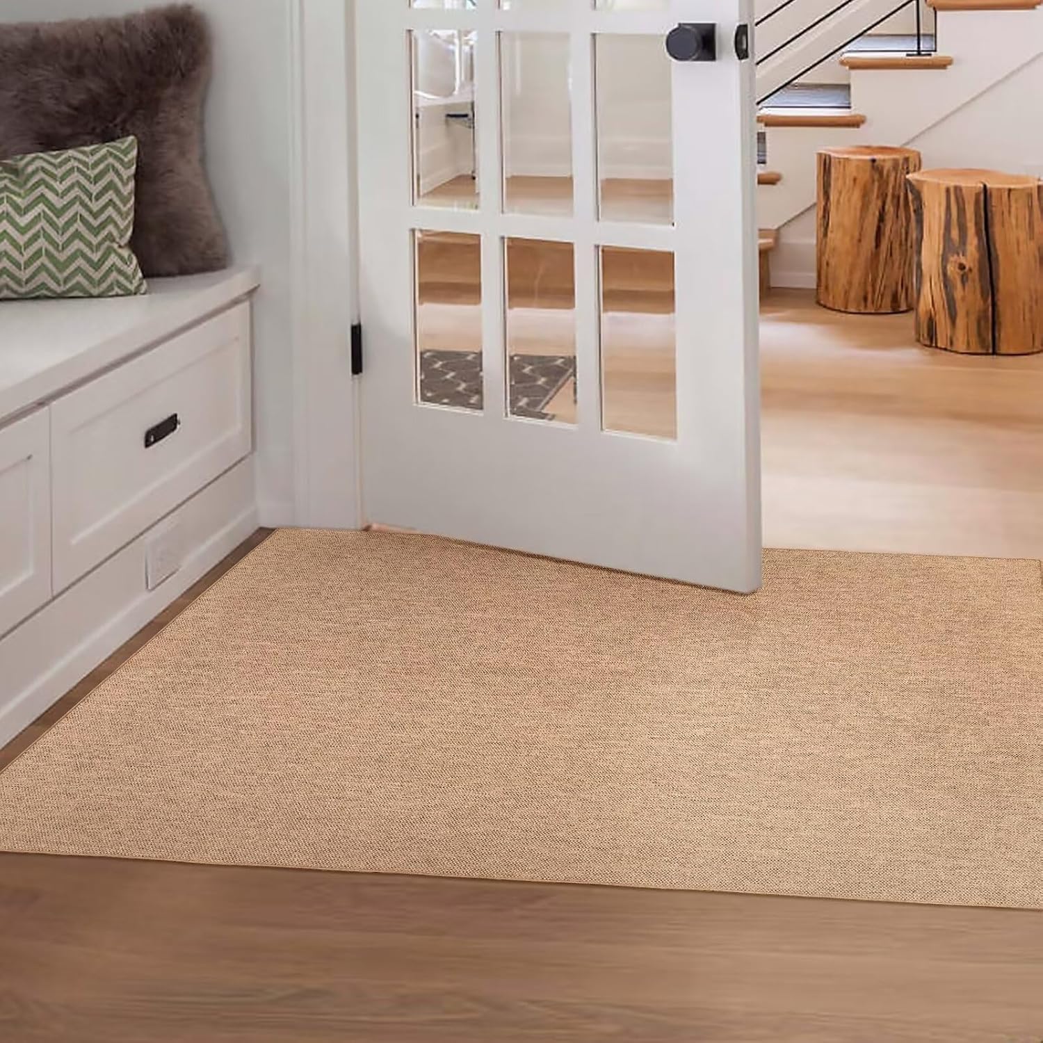 Amazon.com: nusoarug 3x5 Washable Jute Rugs for Hallway, Woven 3' x 5 ...