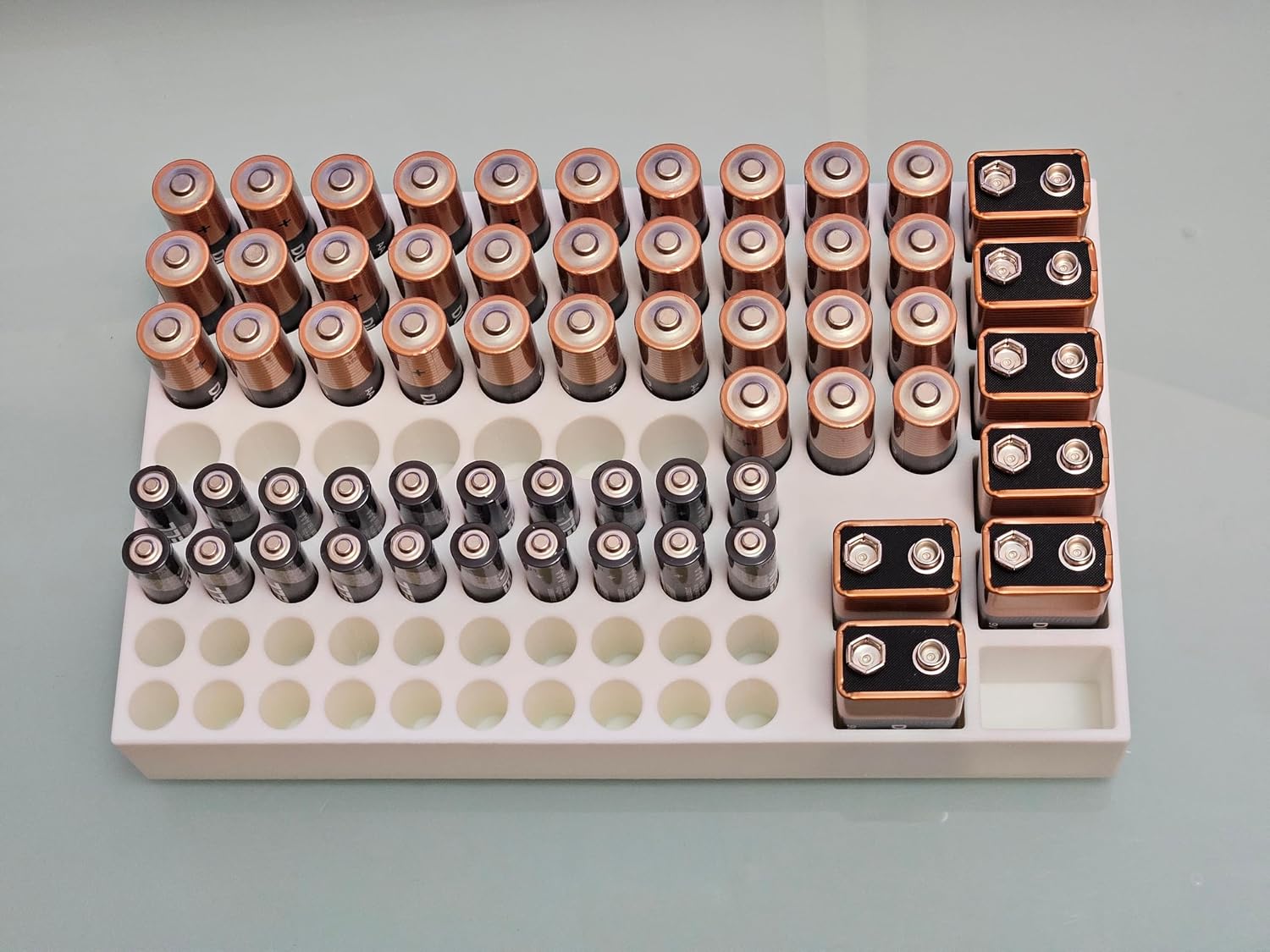 Amazon.com: Generic The Battery Storage Tray, Battery Storage Organizer ...