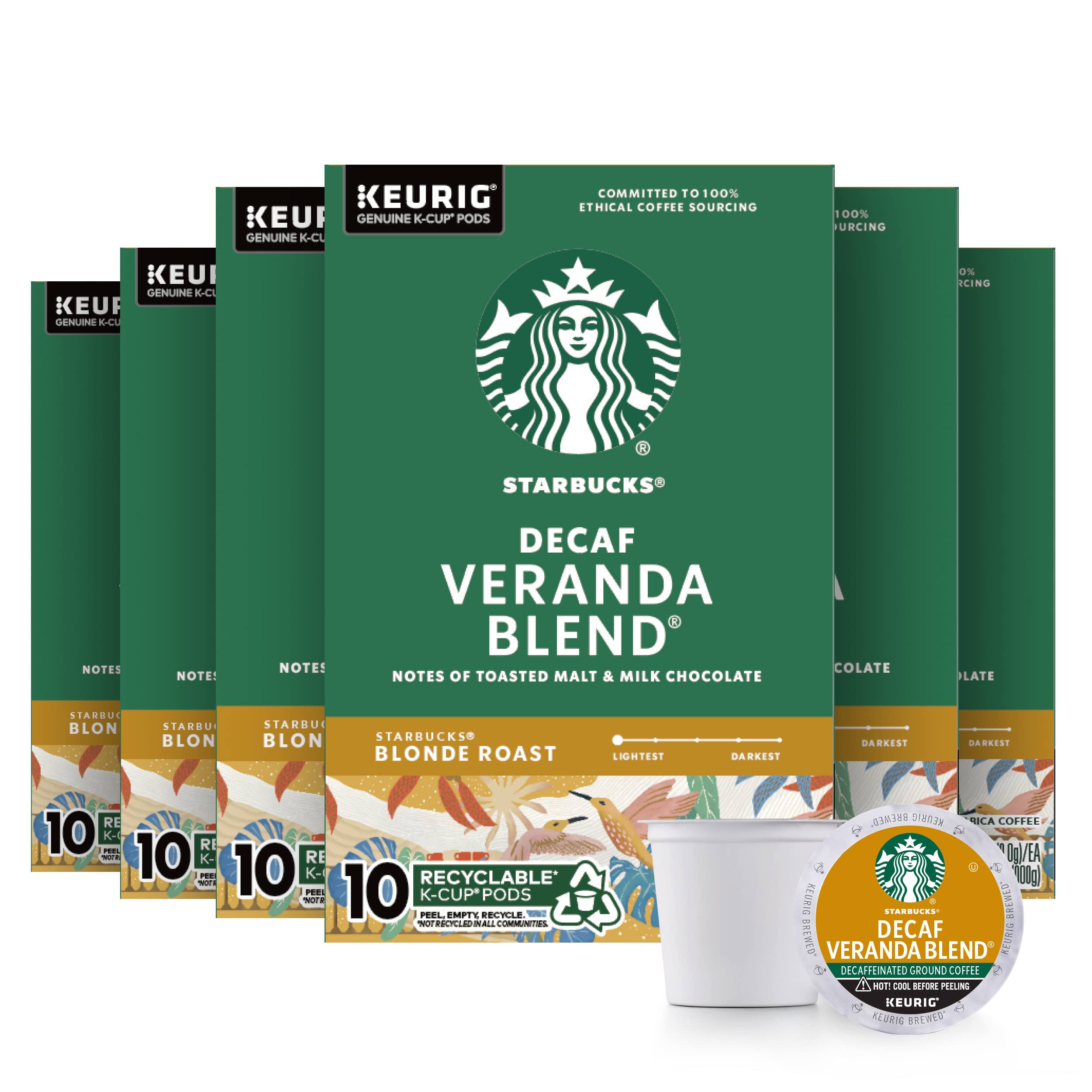 Snapklik.com : STARBUCKS Decaf Veranda BlendK-Cup Pods 10ct