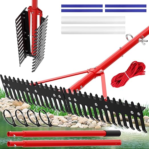 Amazon.com : Adjustable Aquatic Weed Rake 【2025 Upgrade Patents Pending ...