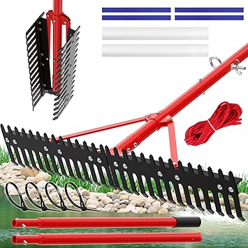 Amazon.com : Adjustable Aquatic Weed Rake 【2025 Upgrade Patents Pending ...