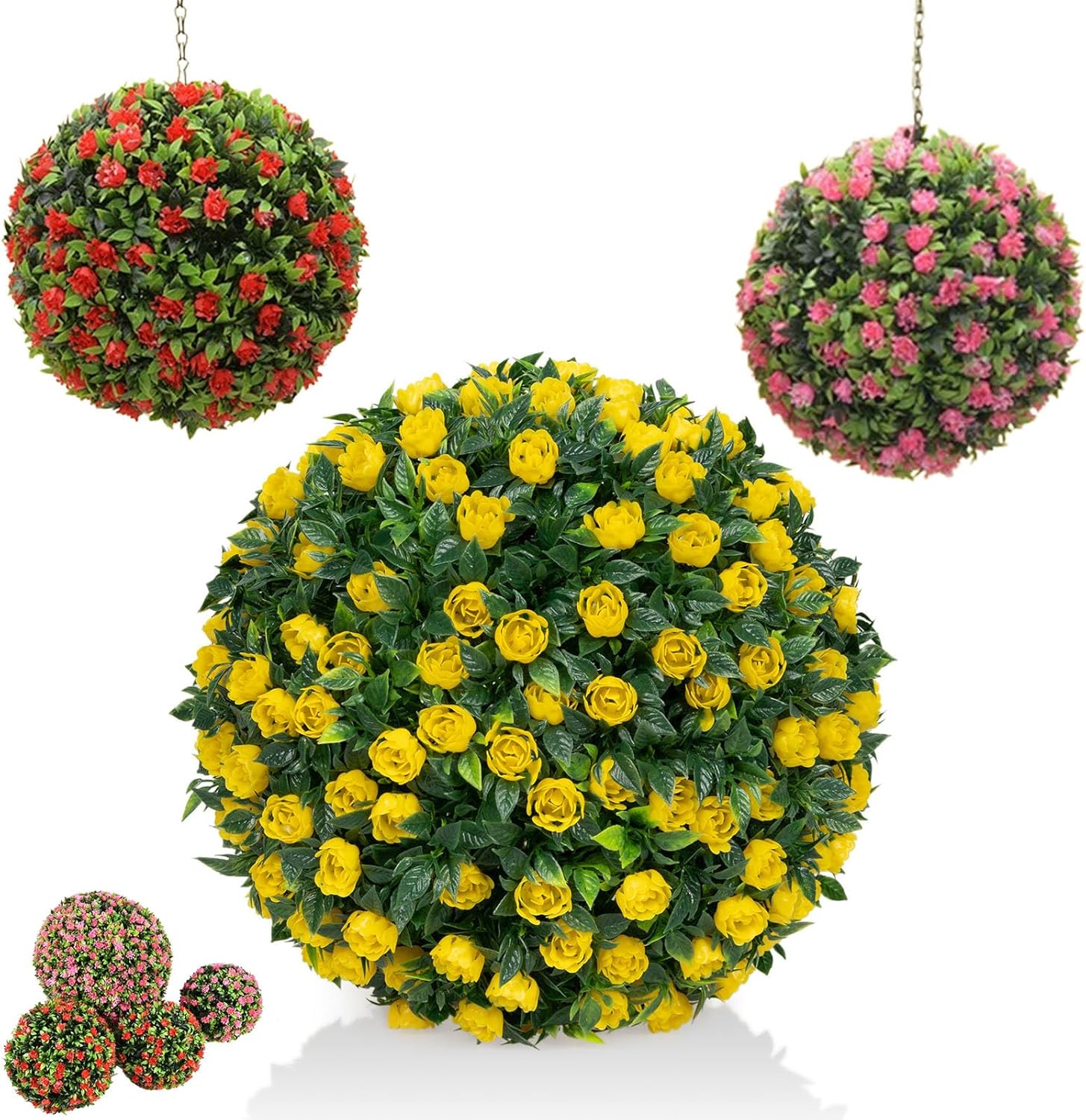 Amazon.com: Wicker Park Garden Spheres, Wicker Park Flowers, Faux ...