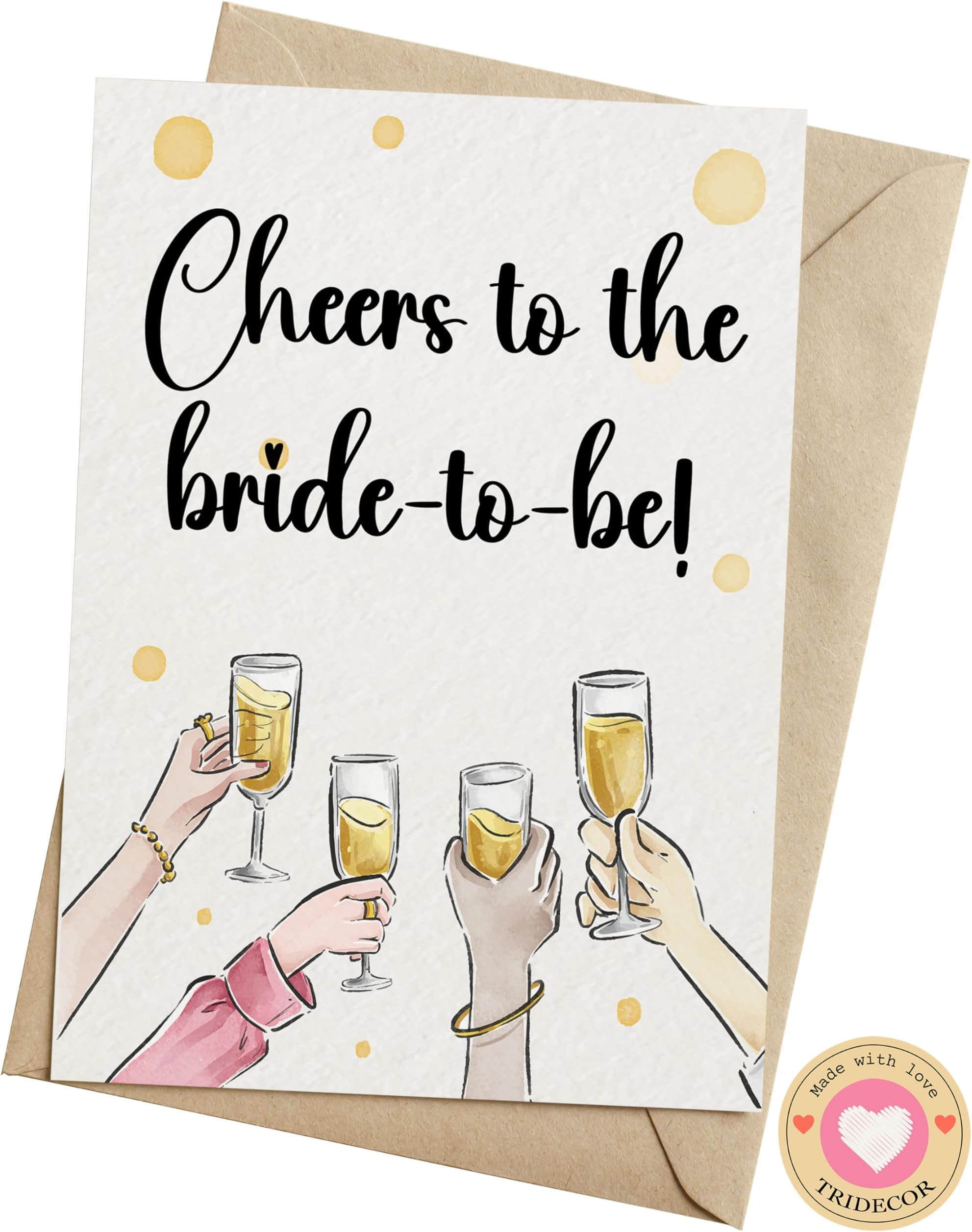 Amazon.com : hvdler Sweet Bridal Shower Card for Bride To Be, Funny ...