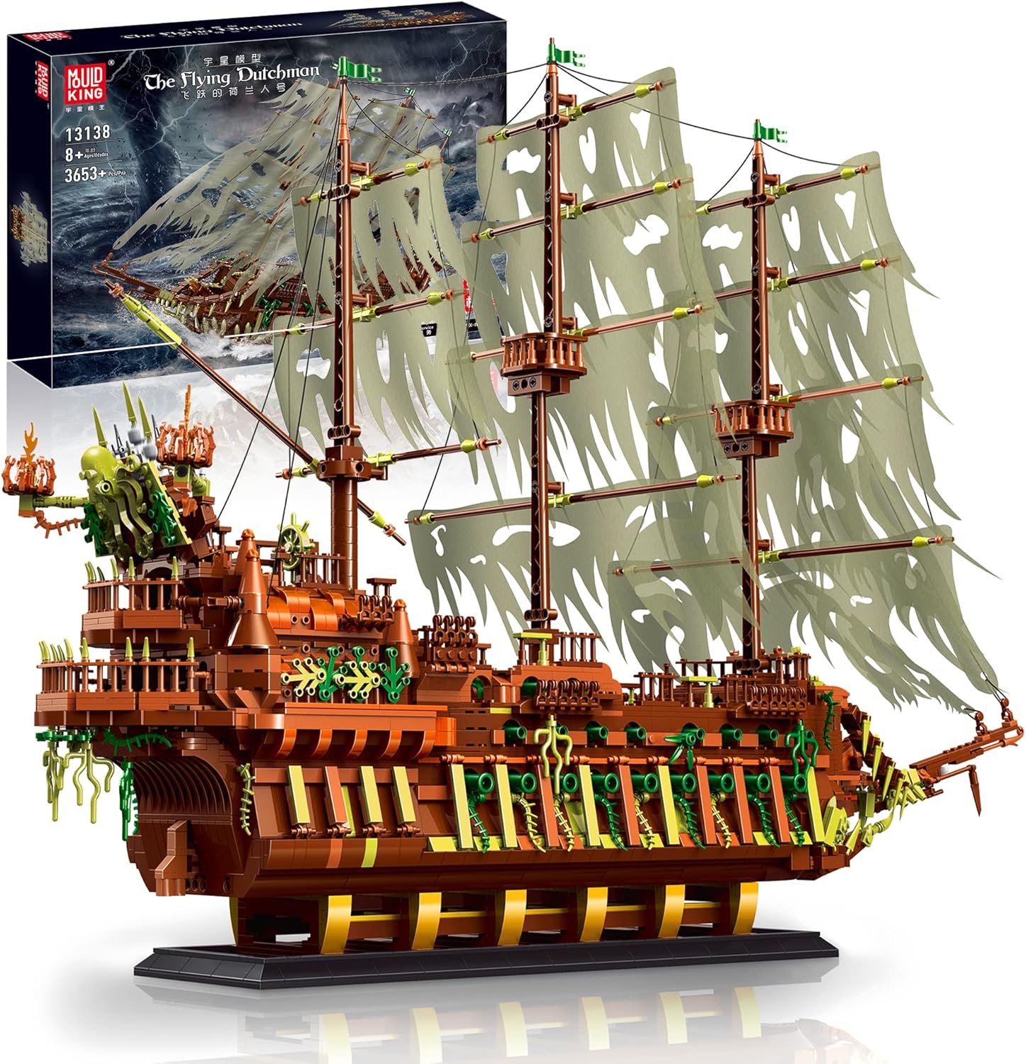 Addshiny The Flying Dutchman Caribbean Pirate Ship Model Building ...