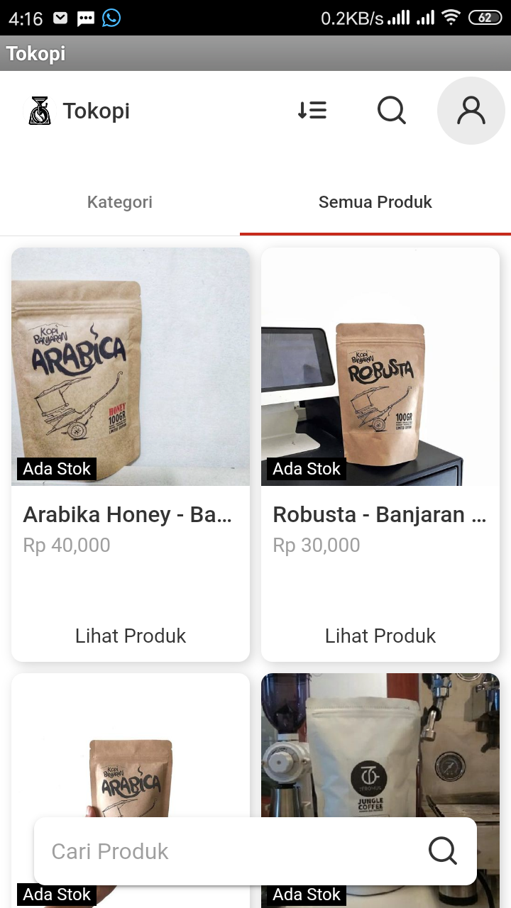 Tokopi- Aplicación en Amazon Appstore