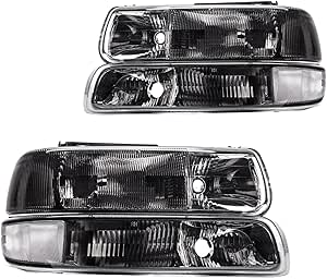 Amazon.com: ZonCar Headlights Headlamps Assembly Fits for 2001-2002 ...