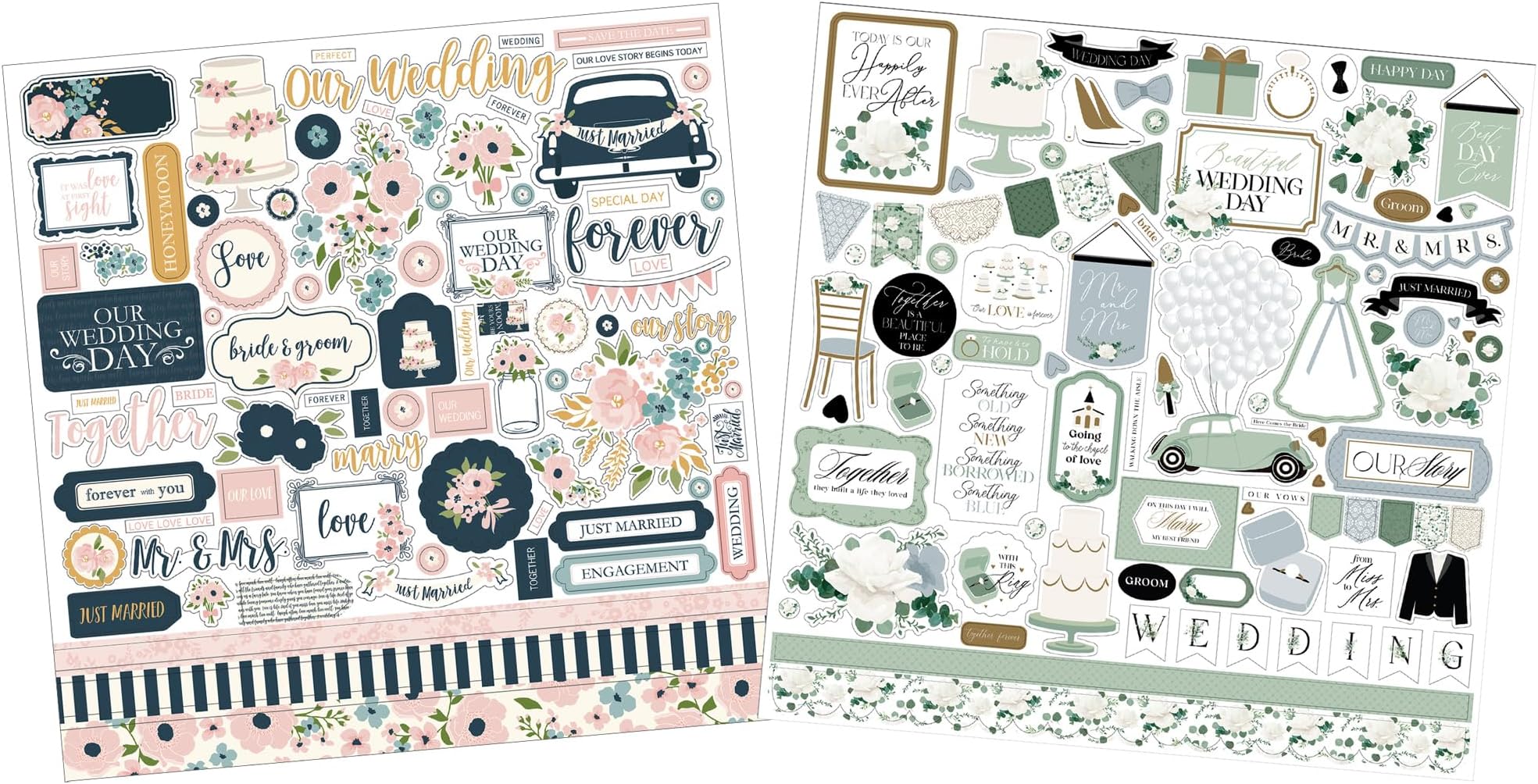 Amazon.com: Wedding Scrapbook Stickers - Wedding Stickers Scrapbook ...