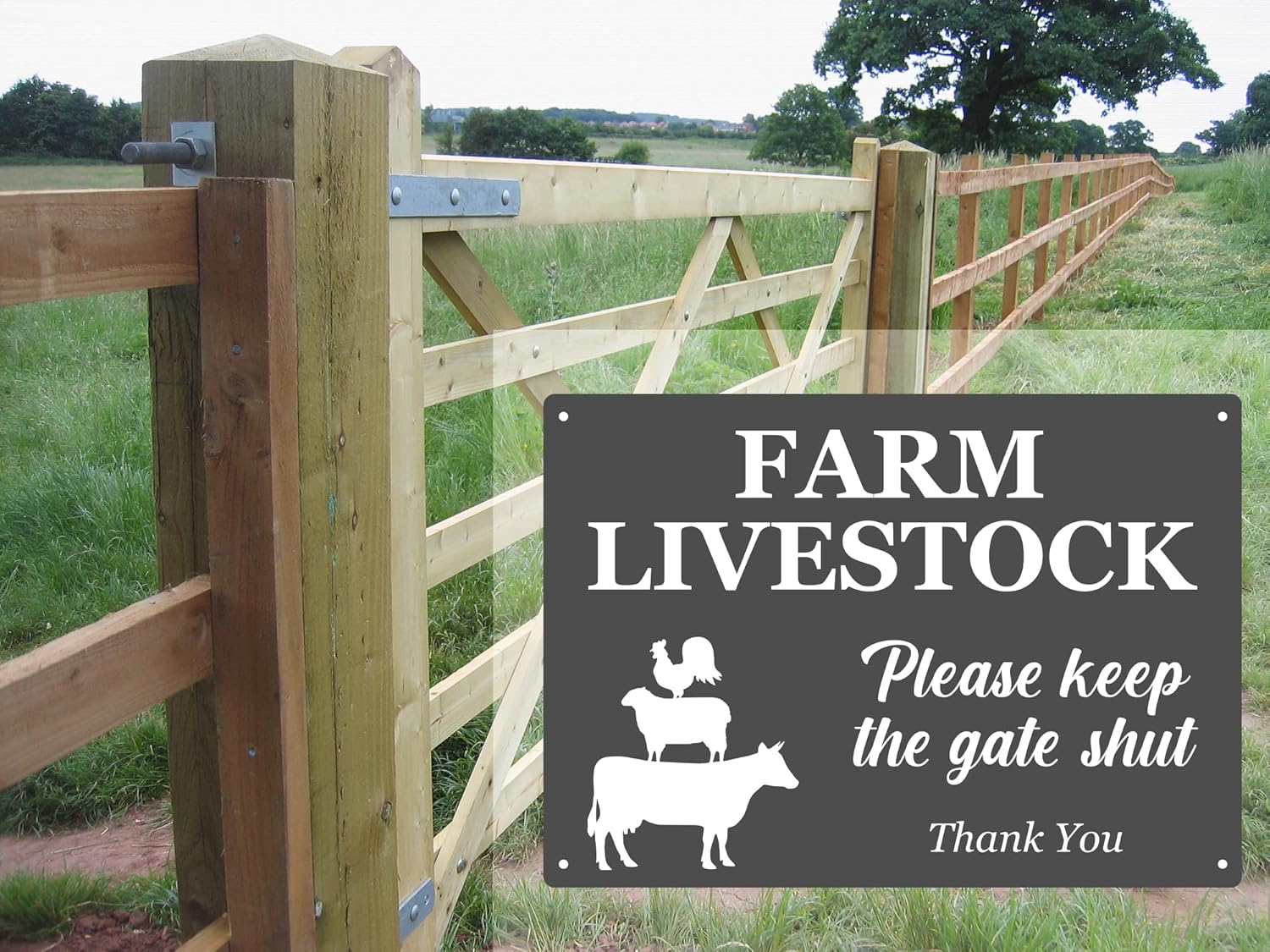 Farm Livestock Please Keep The Gate Shut Sign | Choice of colours ...