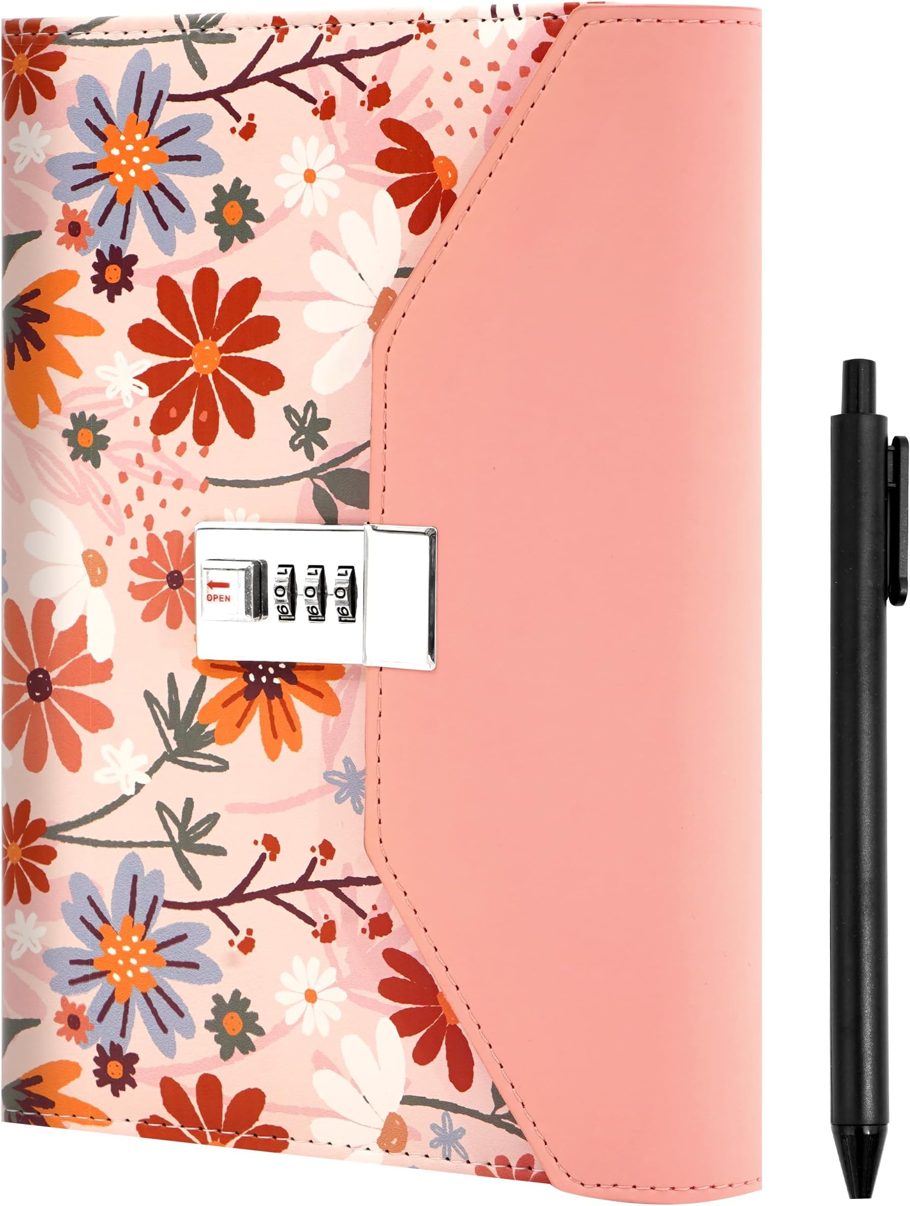 Amazon.com : ARRLSDB Creative Password Journal with Lock A5 PU Leather ...