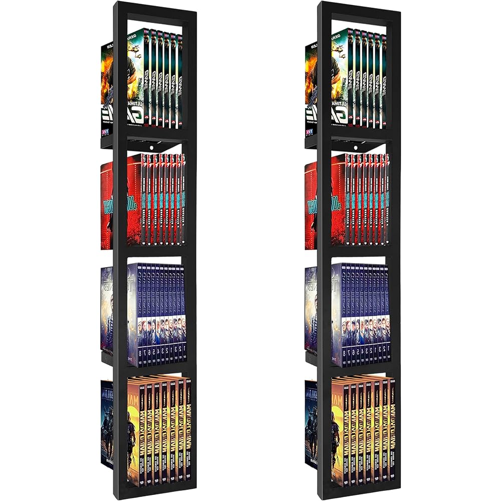 $8/mo - Finance 2 Pack DVD Shelf Floating, DVD Storage Shelves 34 Inch ...