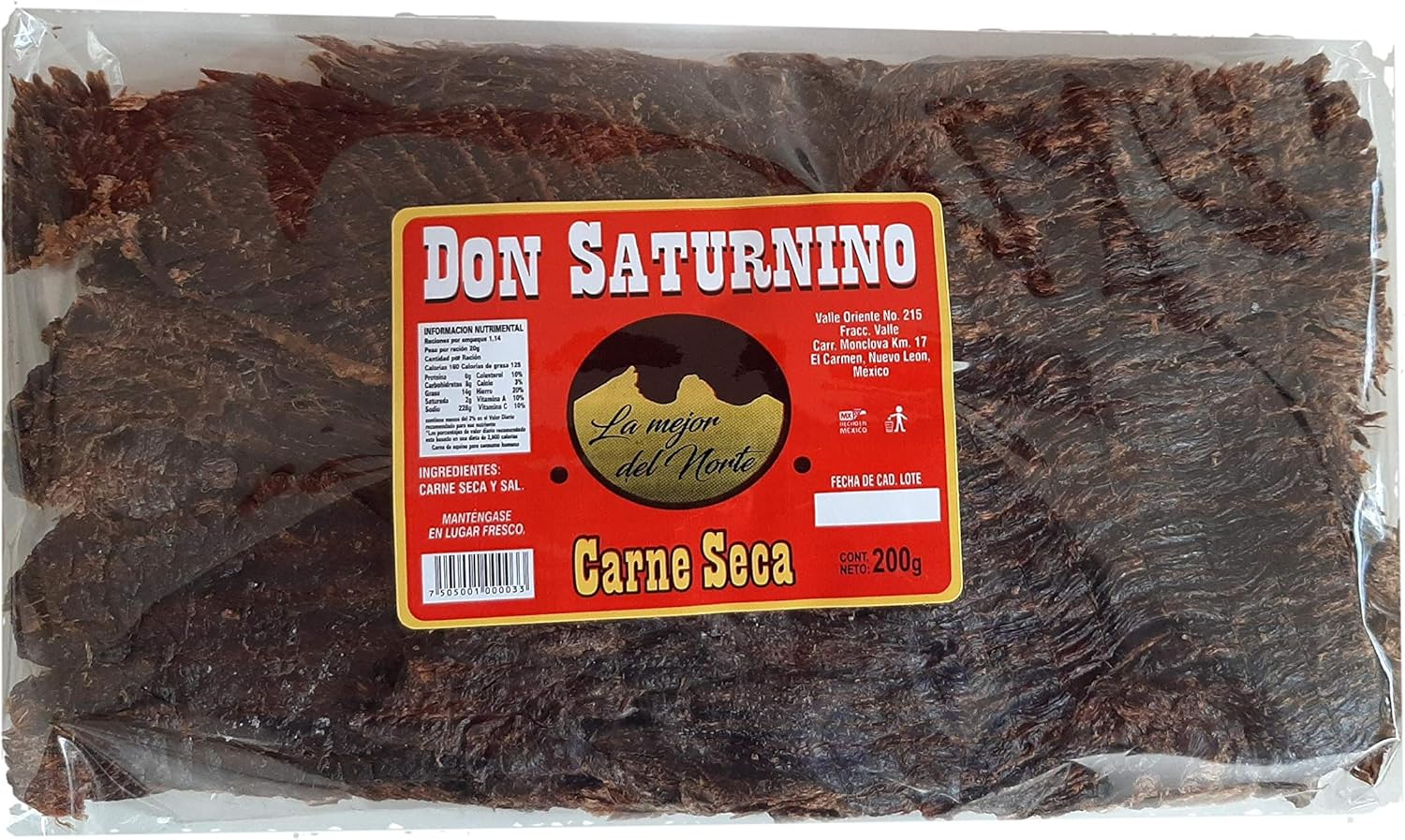 Carne Seca Don Saturnino, Machaca Norteña, La mejor Carne Seca de Nuevo ...