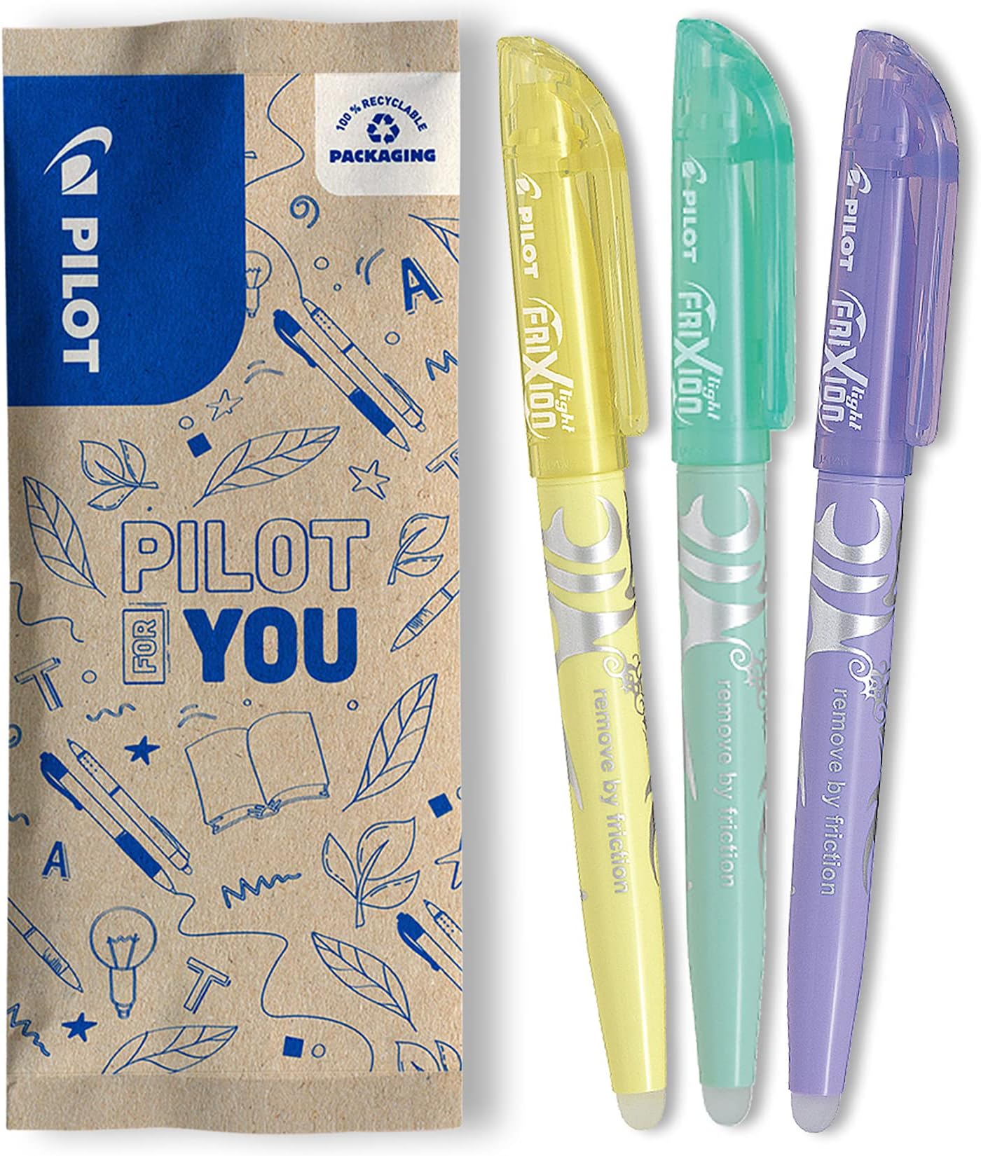 Pilot frixion light pastel set de 6 : Amazon.fr: Fournitures de bureau