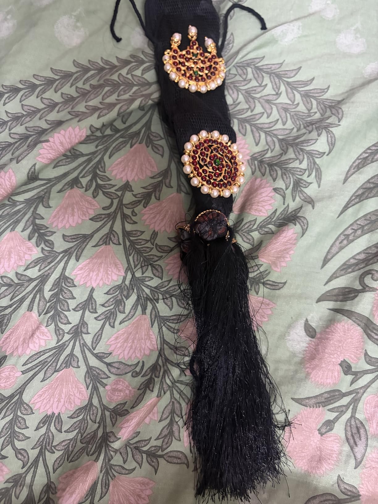 VAMA FASHIONS Traditional Pula Poola Jada Billalu Hair Choti Ornaments ...