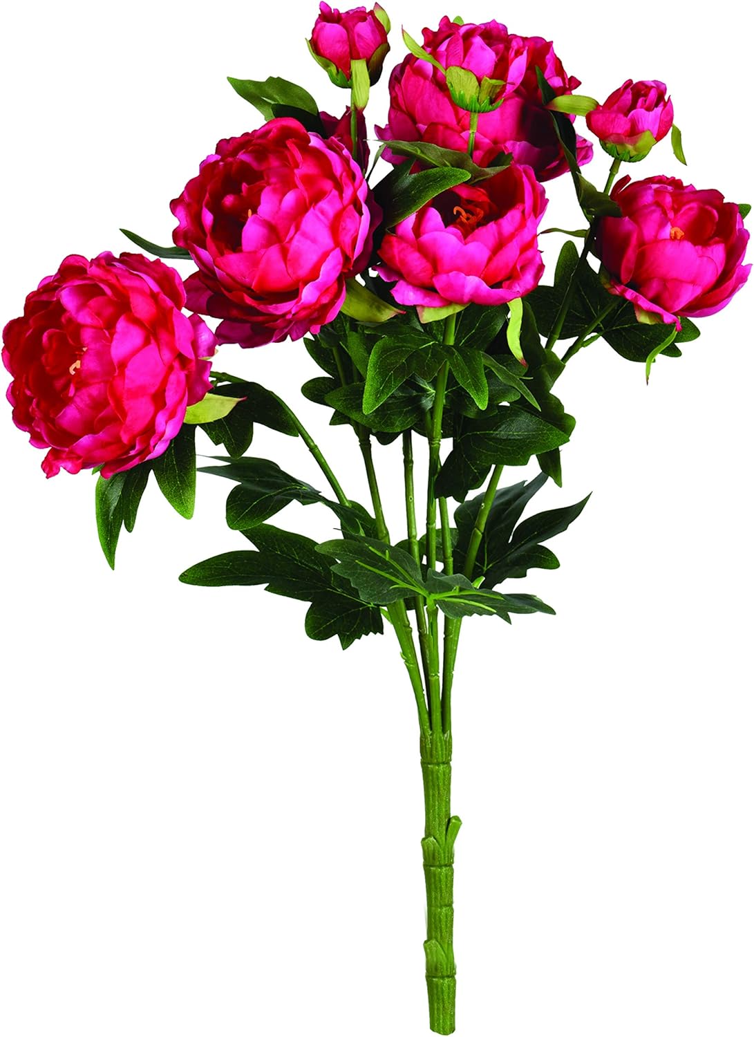 Amazon.com: Vickerman 19" Everyday Artificial Fuchsia Peony Bush - Faux ...
