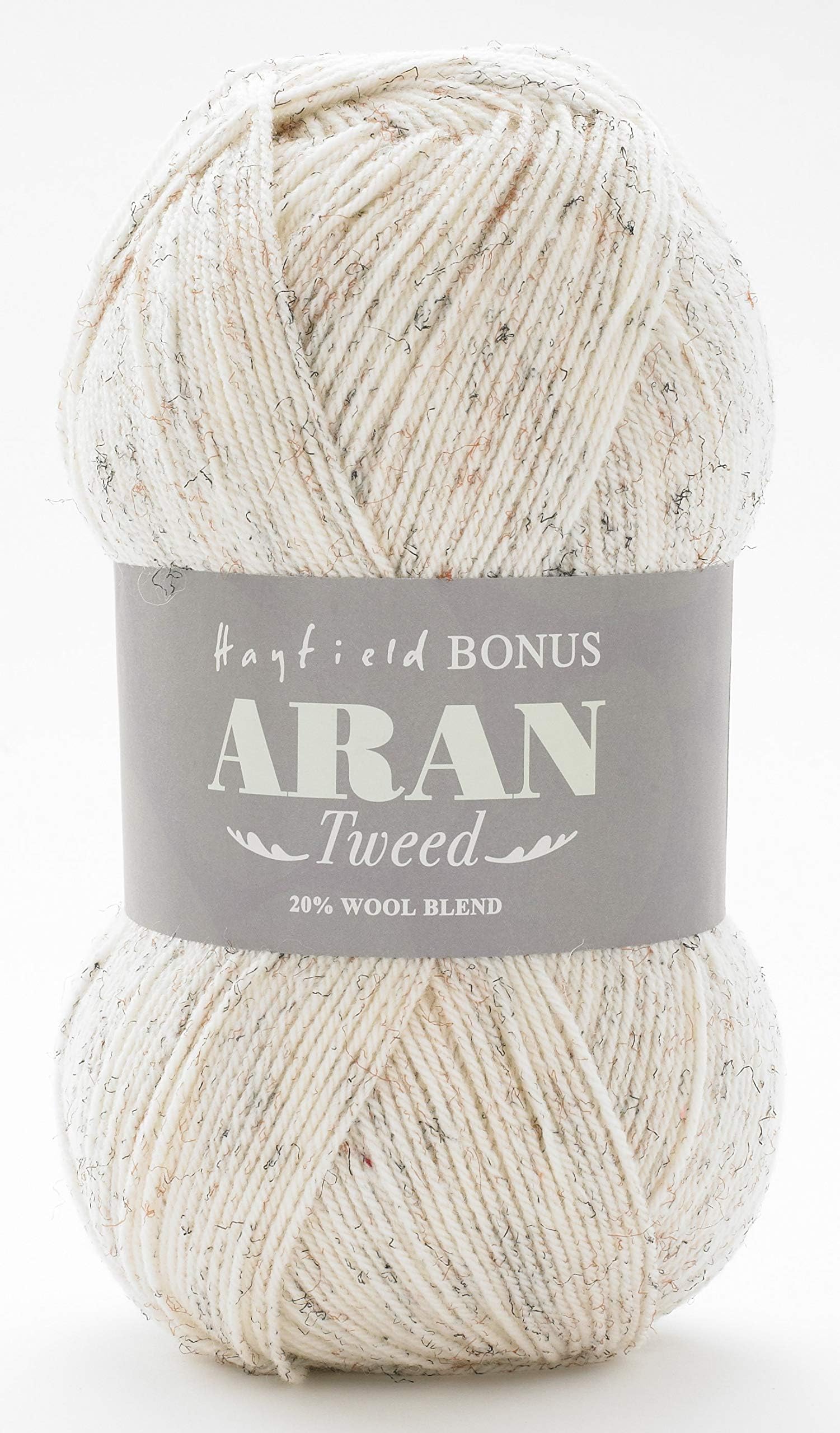 Wendy with Wool Tweed Aran 400g - 5700 Millstone : Amazon.co.uk: Home ...