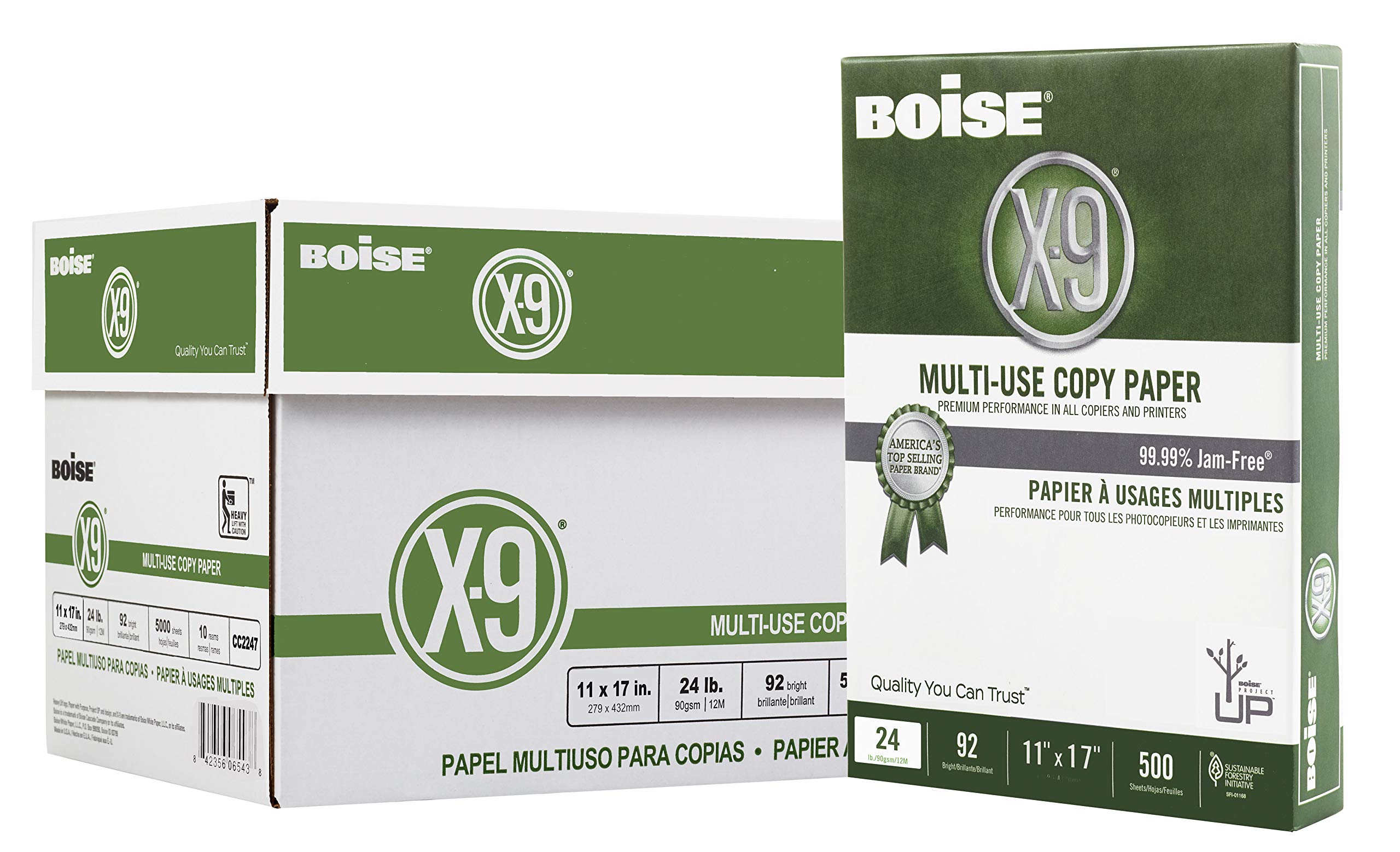 Snapklik.com : Boise Paper X-9 Multi-Use Copy Paper 5 Ream