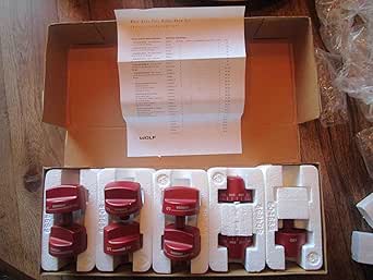 Amazon.com: Wolf Dual Fuel Red Knob Kit 810998, Genuine Replacement ...