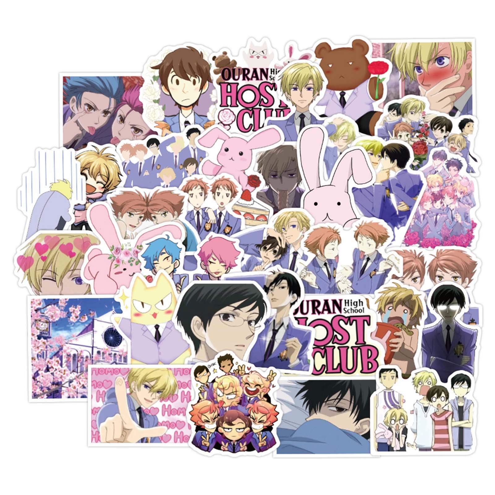 Saicowordist 50 Pcs Ouran High School Host Club Stickers Anime ...