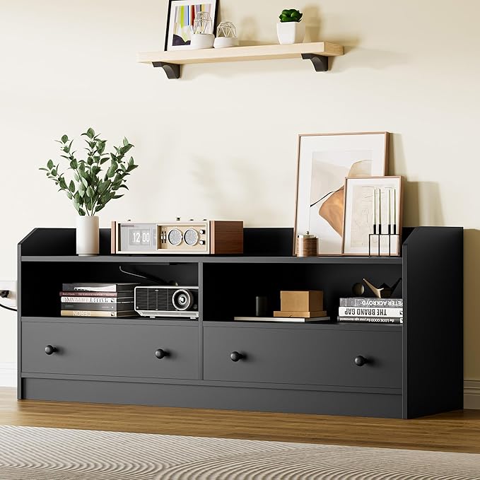 Amazon.com: Cozy Castle TV Stand for TVs up to 60", TV Entertainment ...