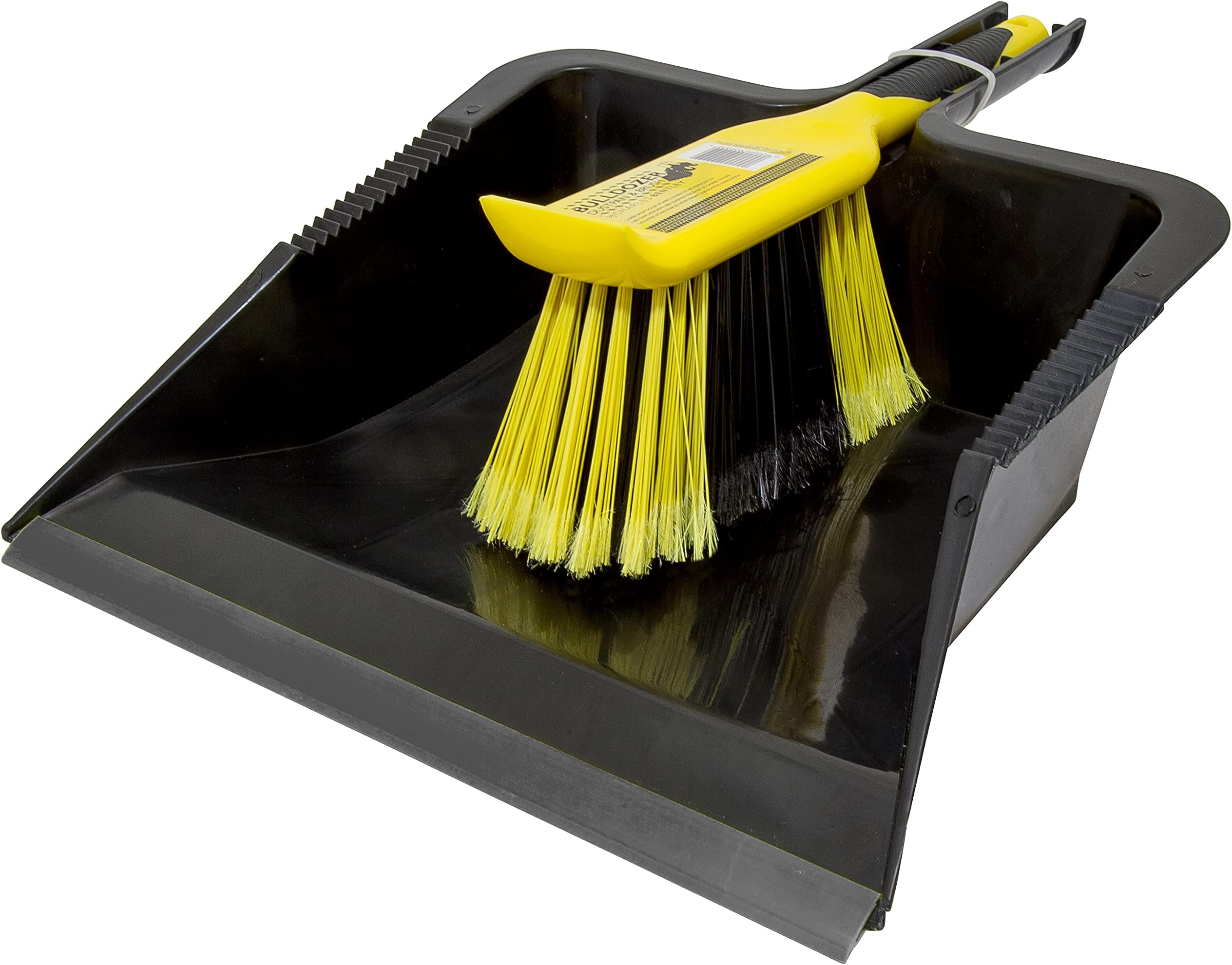 Black Hooded Metal Dust Pan and Soft Brush Dustpan ash pan Traditional ...