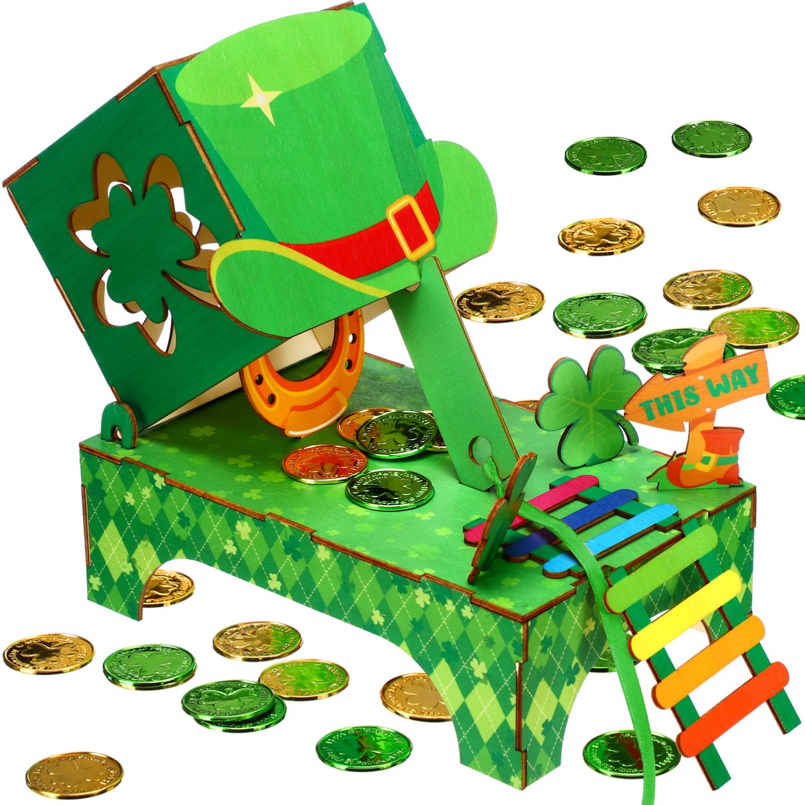 Amazon.com: Realspring St. Patrick's Day Leprechaun Trap Kit St ...