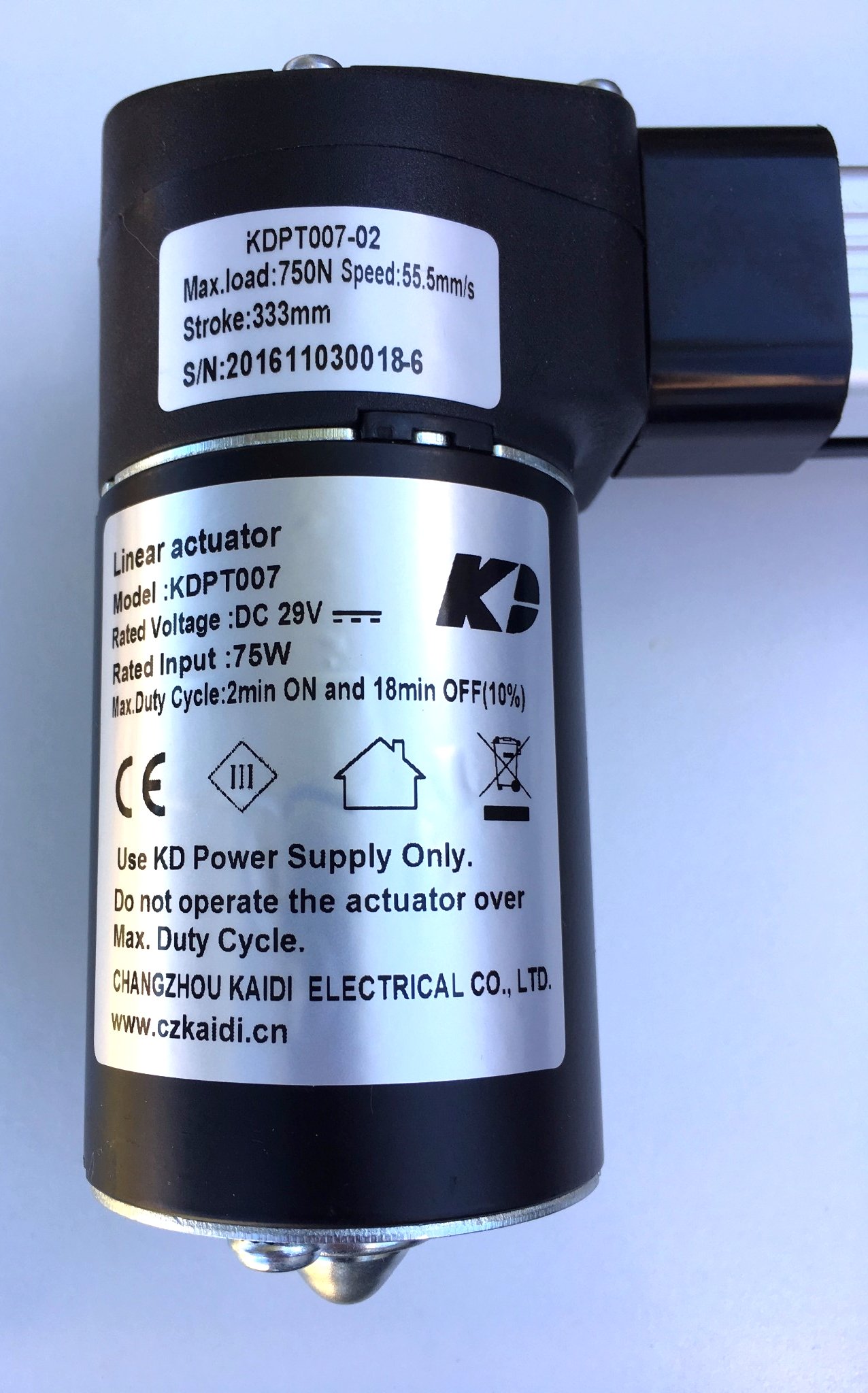 KD Kaidi Power Recliner Motor Lift Chair Actuator KDPT007-02- Buy ...