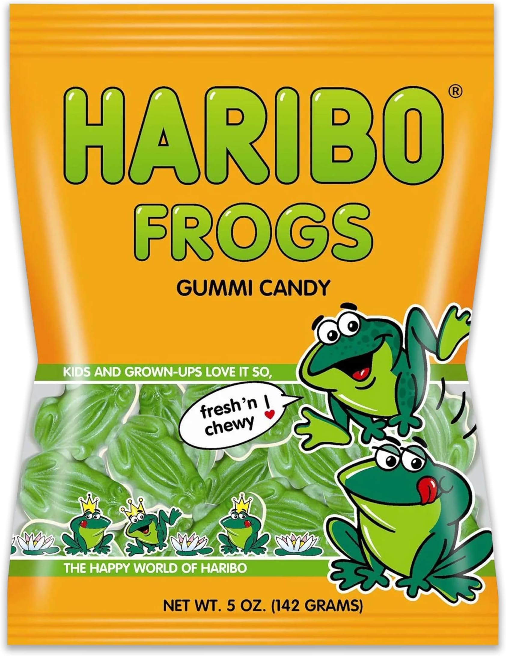 Amazon.com : Haribo Gummy Frogs, 5 Oz : Grocery & Gourmet Food