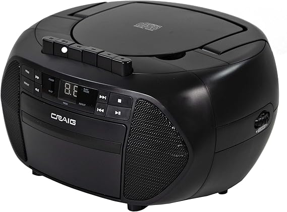 Amazon.com: Craig CD6951 Portable Top-Loading CD Boombox with AM/FM ...