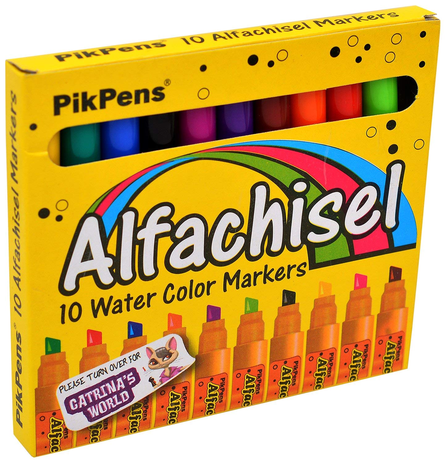 PikPens Alfa Chisel 10 Water Color Markers , Multicolor : Amazon.in ...