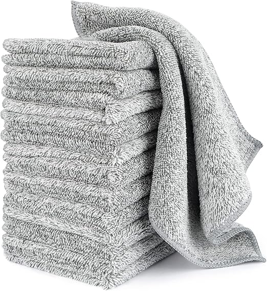 Amazon.com: HAOBAOBEI Kitchen Cloth Dish Towels (12 Pack), Premium ...