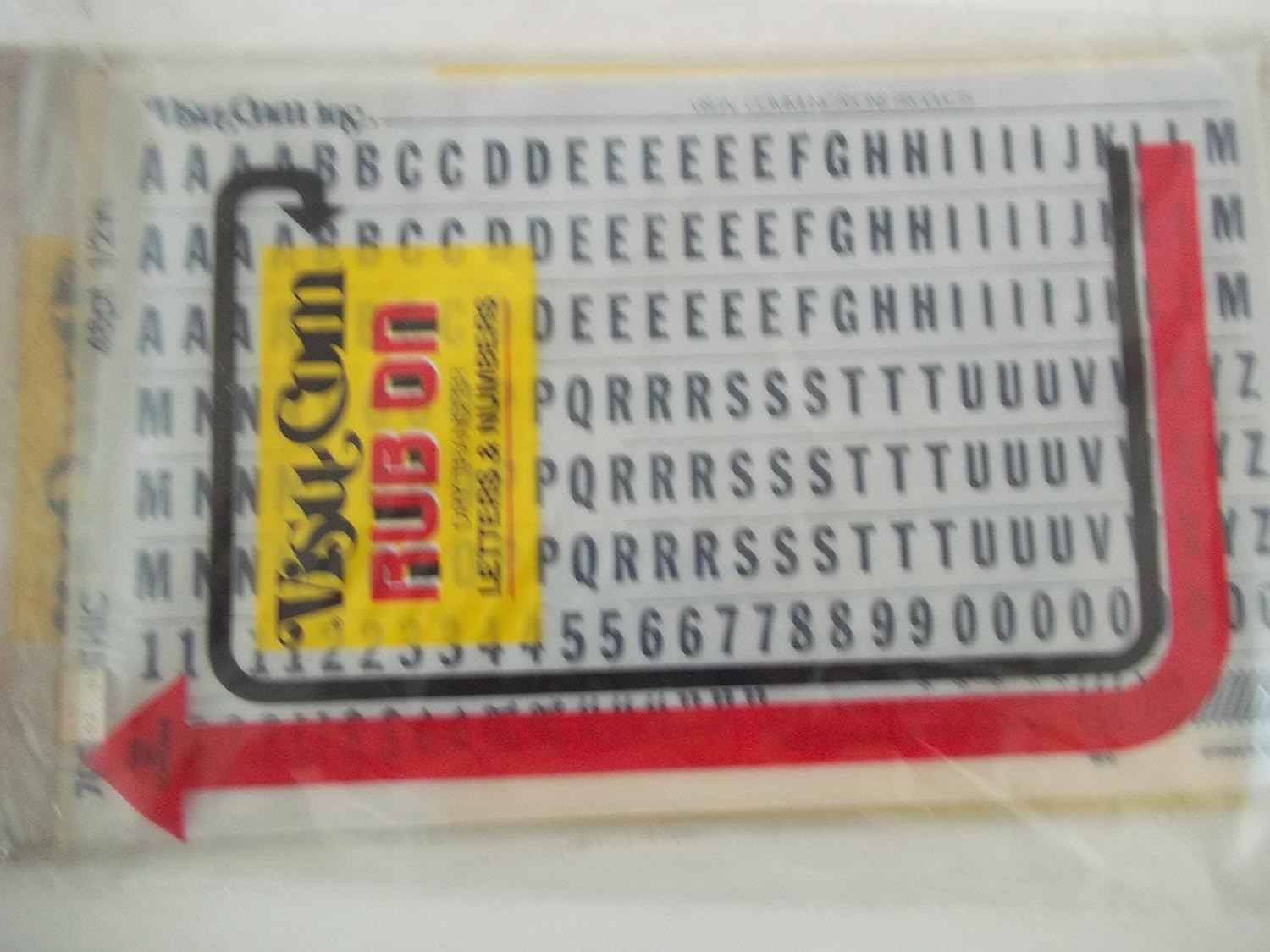 Amazon.com: Visu-Com, 705, Gothic, 48 Pt. 1/2”, Rub On, Dry Transfer ...