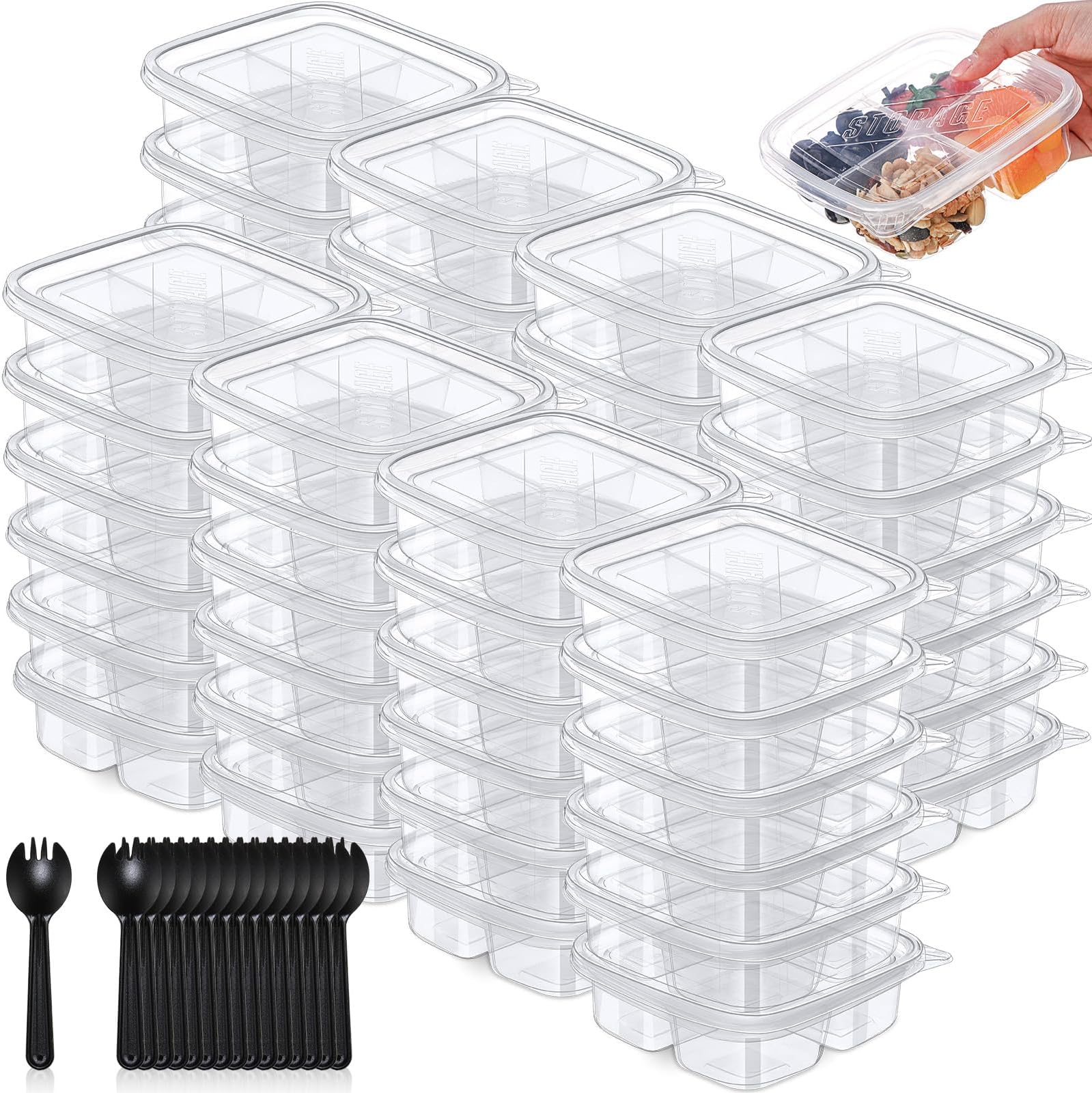 Amazon.com: AIERSA Snack Boxes for Kids-12 Compartments,Snack ...