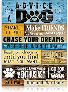 Amazon.com: Dazzlewall Funny Dog Advice Wall Art Poster Motivational ...