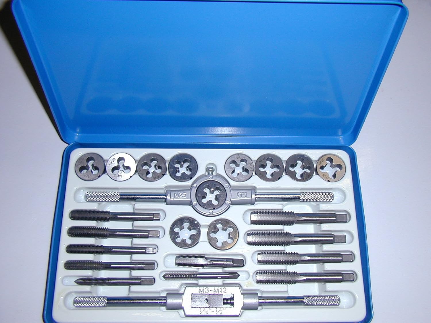 24 pc UNF (AF)- UNC TAP AND DIE SET : Amazon.co.uk: DIY & Tools