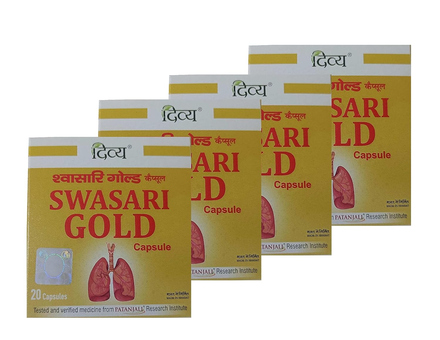 Buy Patanjali Divya Swasari Gold Capsule (20 Tab) - Pack of 4 Online at ...