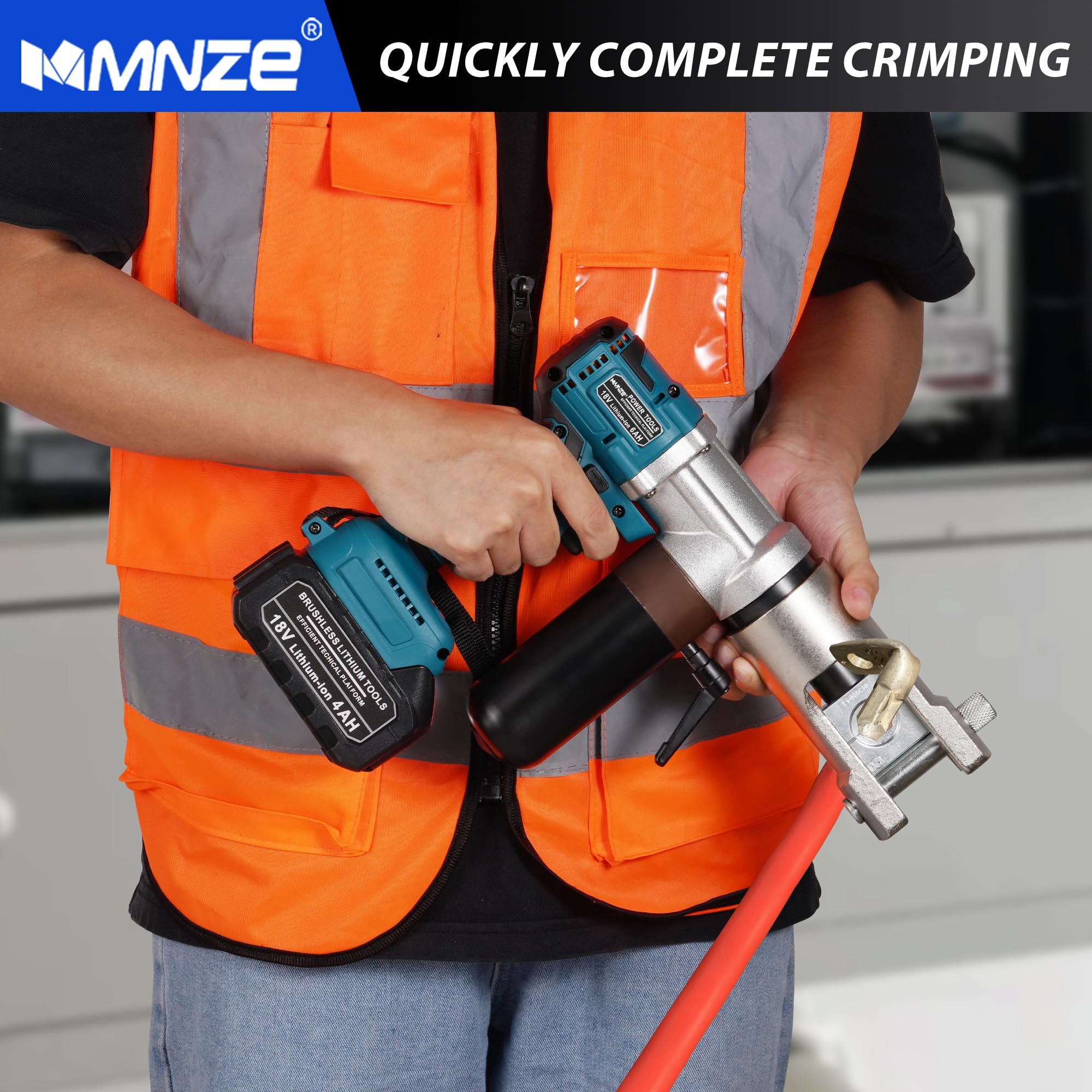 Snapklik.com : MMNZE Electric Hydraulic Cable Lug Crimping Tool 8 AWG ...