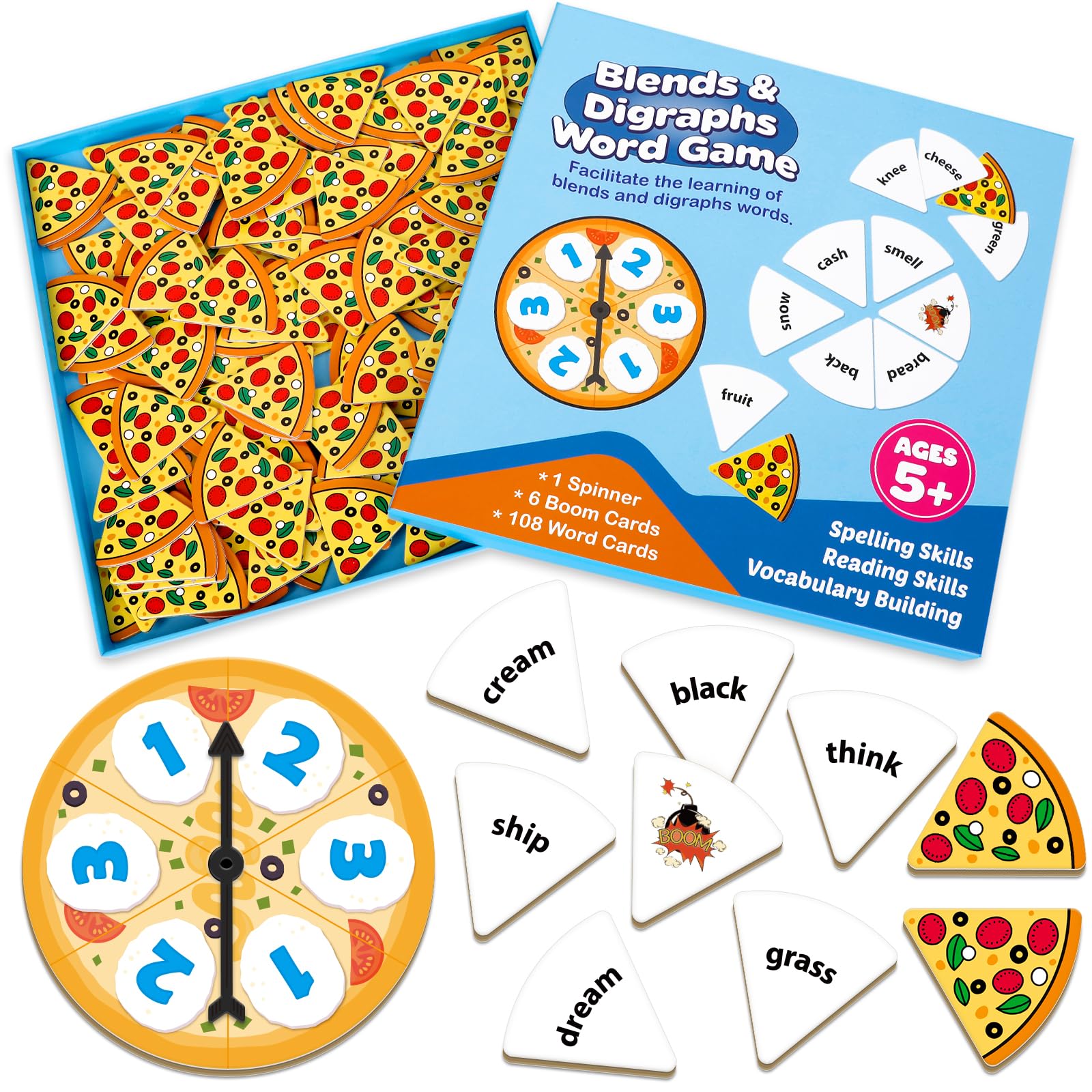 Buy Blends & Digraphs Word Games,Phonics Games,Flash Cards,Speech ...