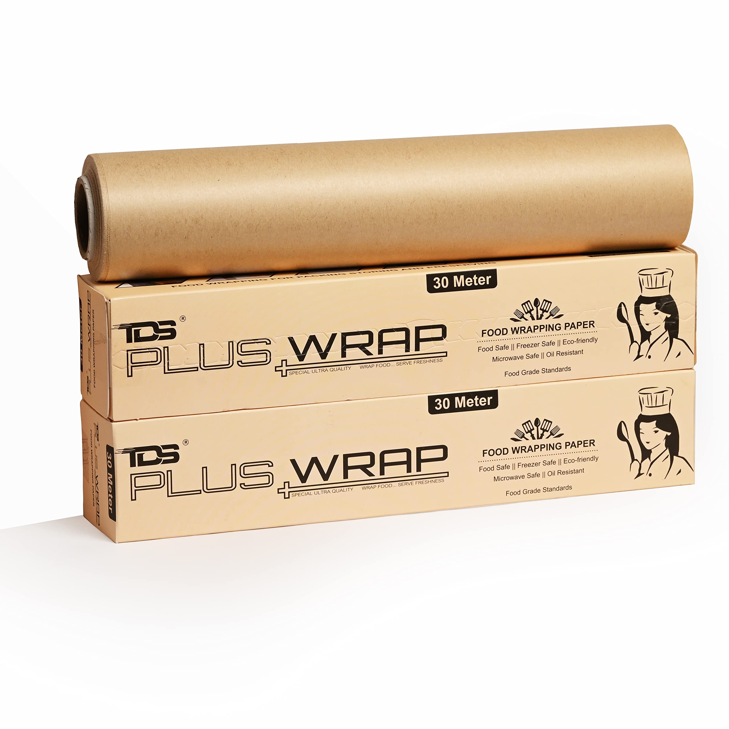 Buy TDS Wrap Plus 25 Meters Food Wrapping Paper Roll - Premium Non ...