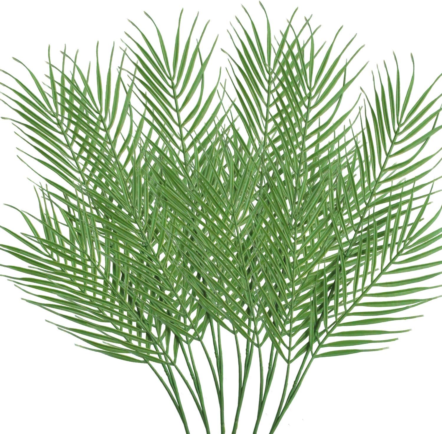 Amazon.com: Jutom 100 Pcs 25 Inch Artificial Palm Leaves Decor Large ...