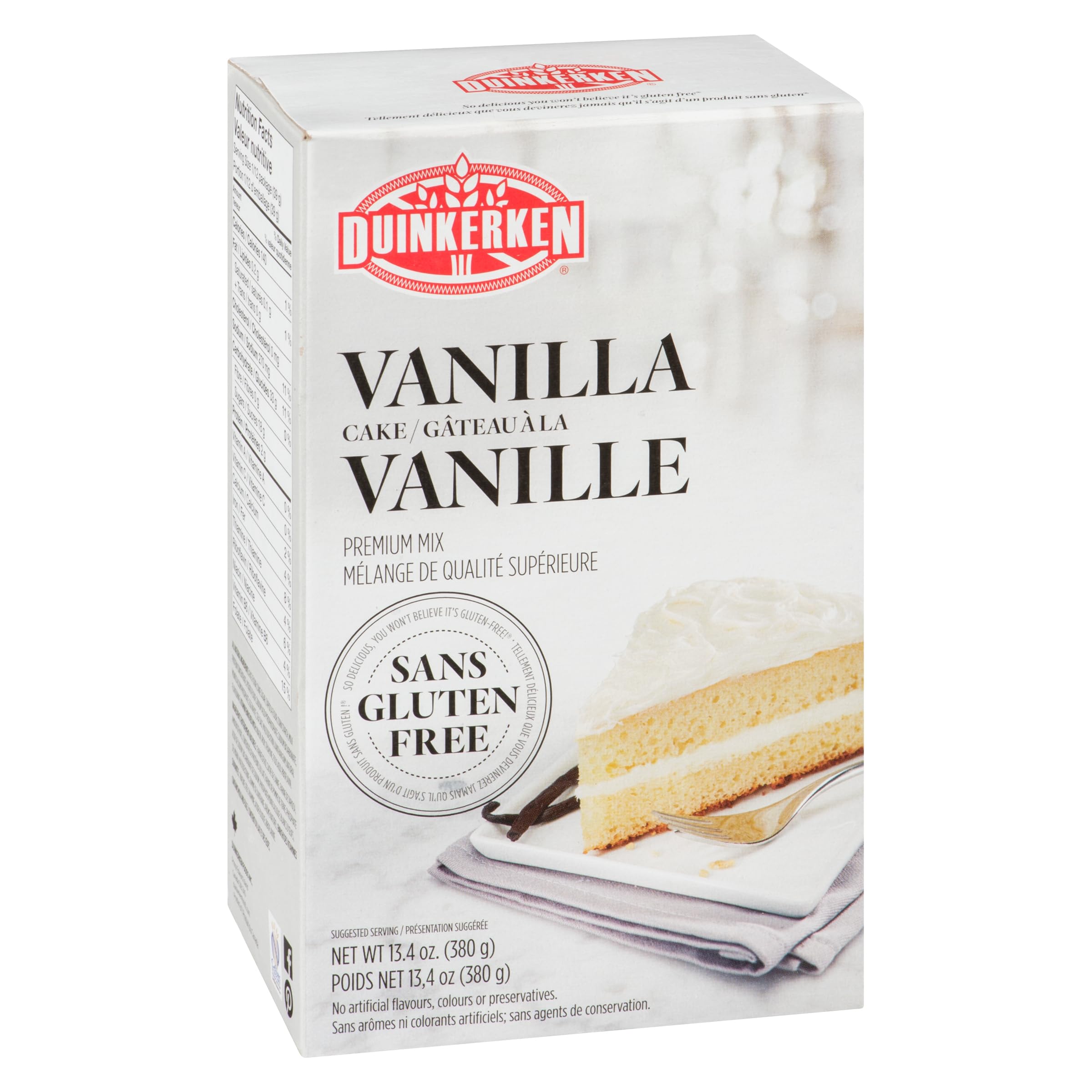 DUINKERKEN FOODS Gluten Free Vanilla Cake Mix 380g : Amazon.ca: Grocery ...