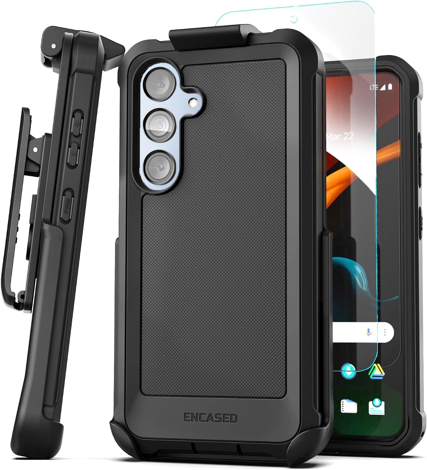 Amazon.com: Encased Rugged Belt Case Designed for Samsung Galaxy S24 ...