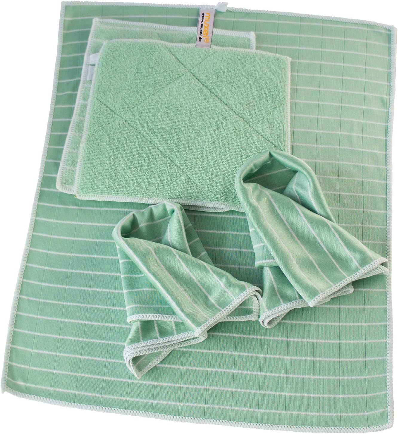 Muxel´s Reinigung Bambus Tuch Set Putzlappen : Amazon.de: Küche ...