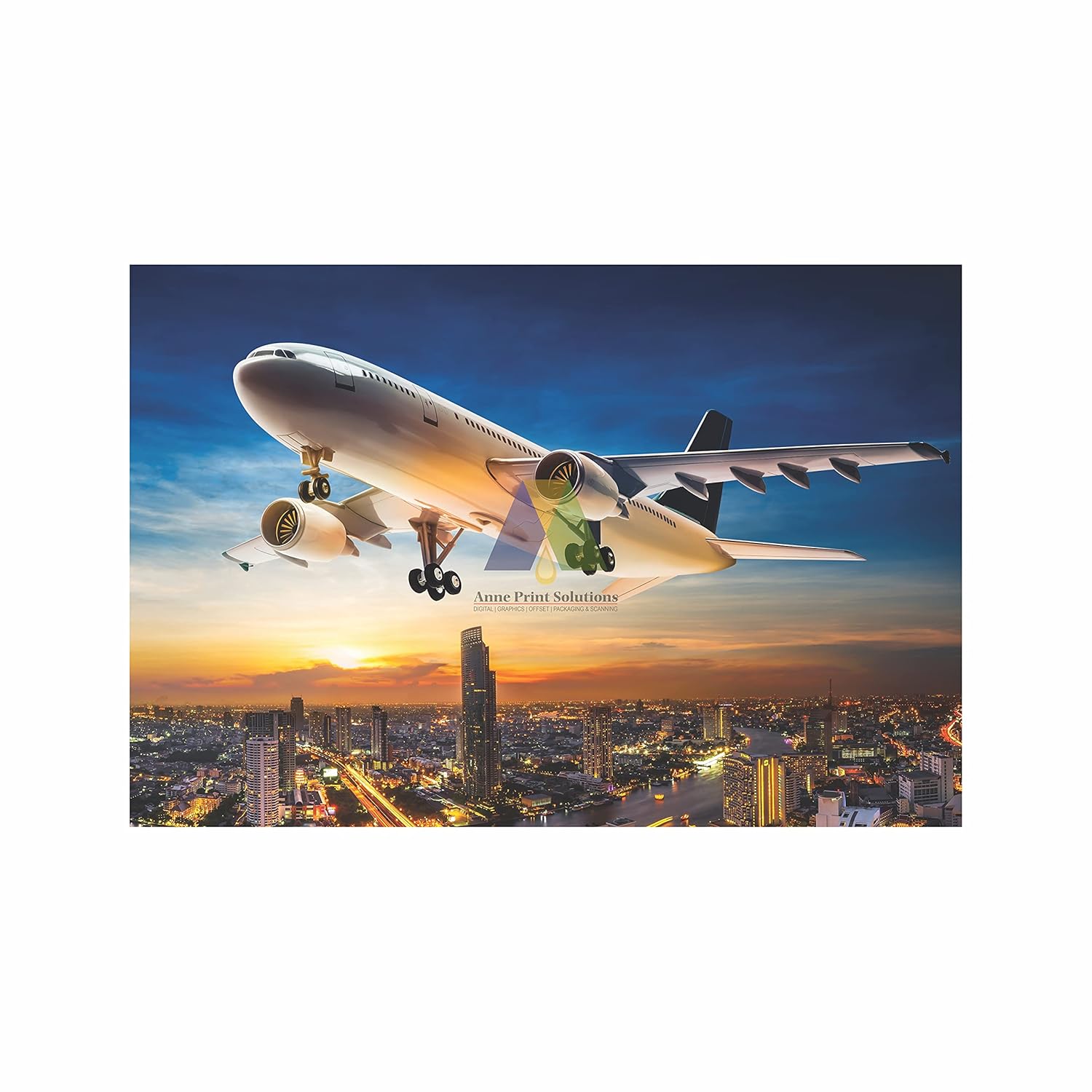 Anne Print Solutions® Airplane Aircraft Poster Size 13 X 19 Inch* For ...